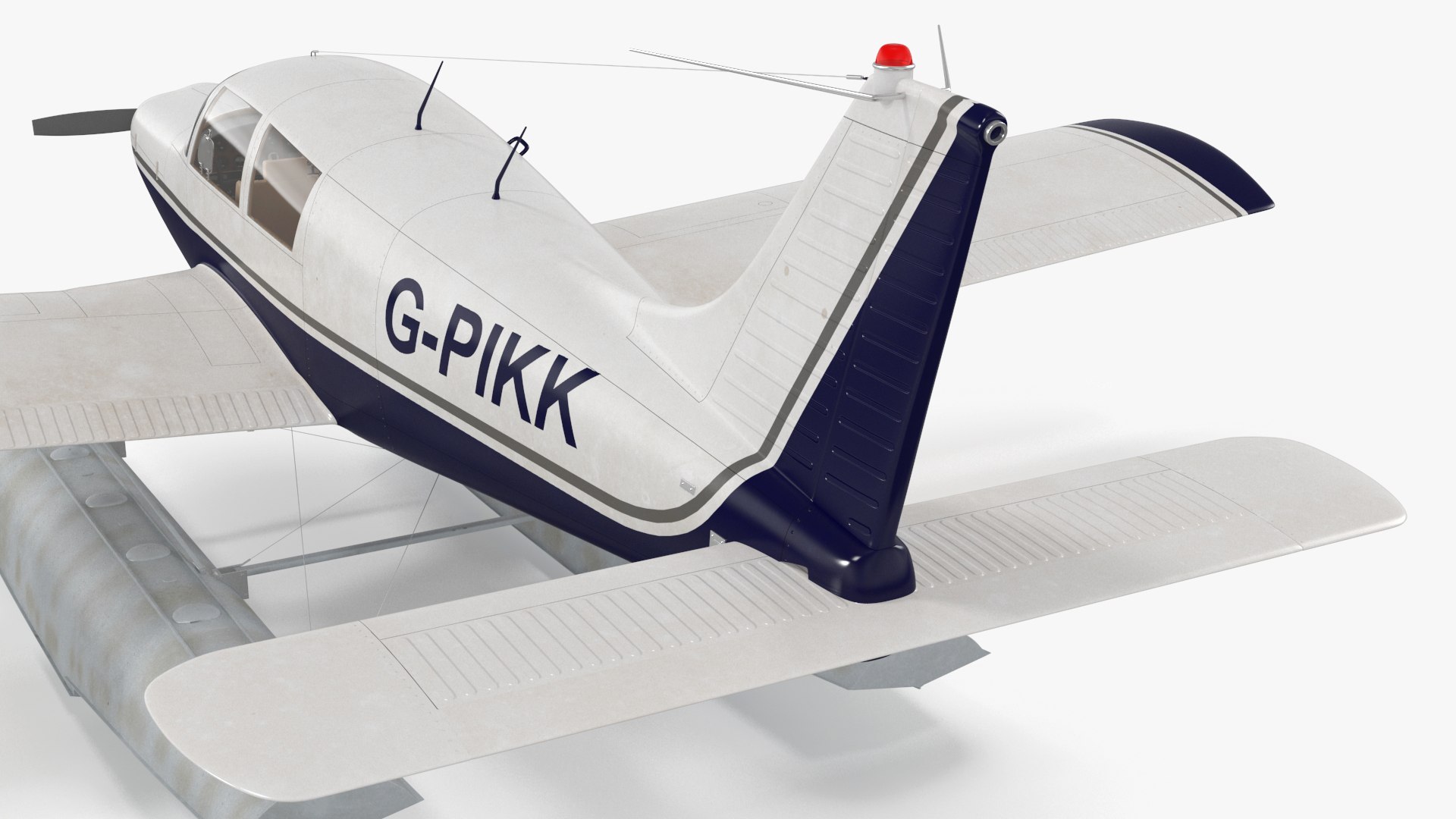 Single Engine Seaplane Piper PA-28 Cherokee 3D Model - TurboSquid 2280701