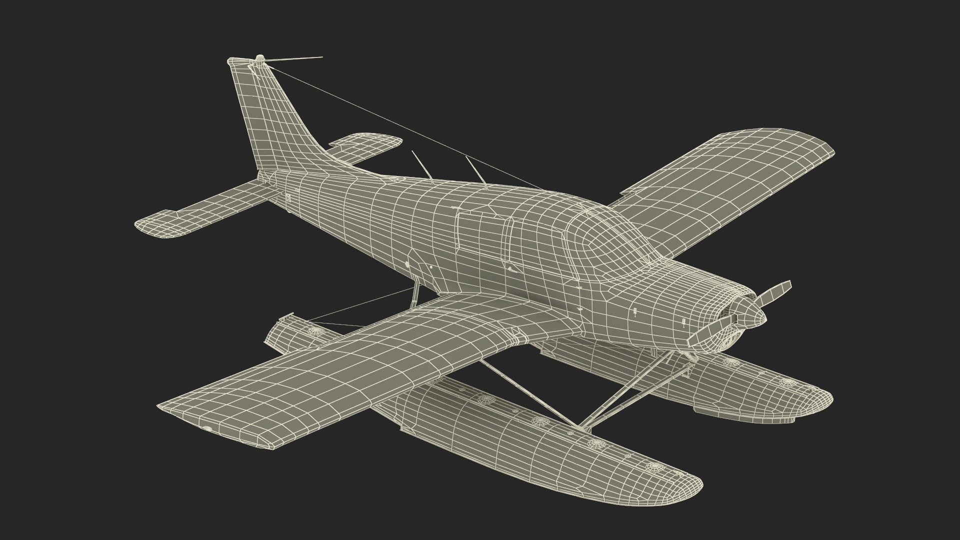 Single Engine Seaplane Piper PA-28 Cherokee 3D Model - TurboSquid 2280701