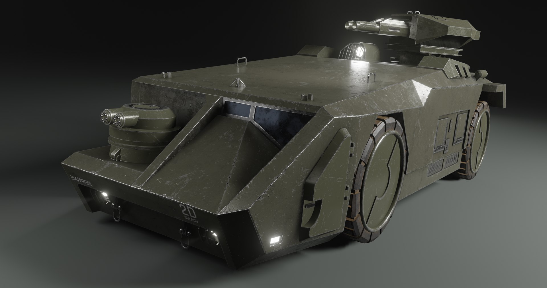 3D M577 Armored Personnel Carrier Model - TurboSquid 1933804