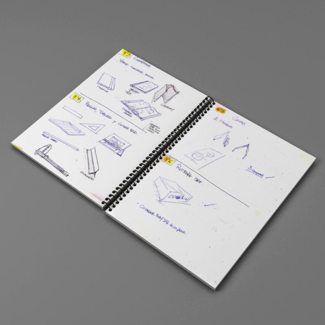 3ds max notebooks drawings