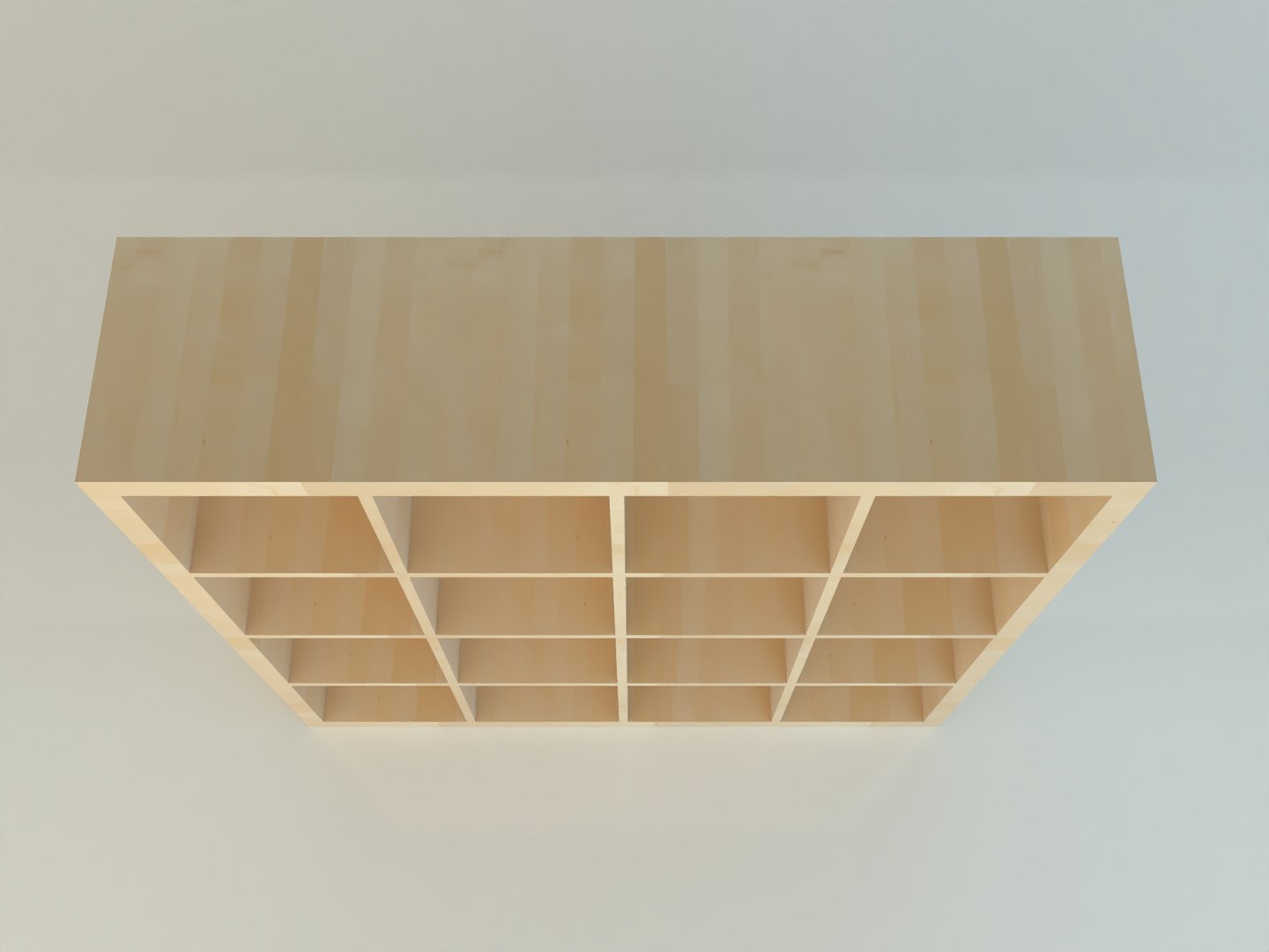 Simple Ikea Kallax 4x4 Model - TurboSquid 1523732