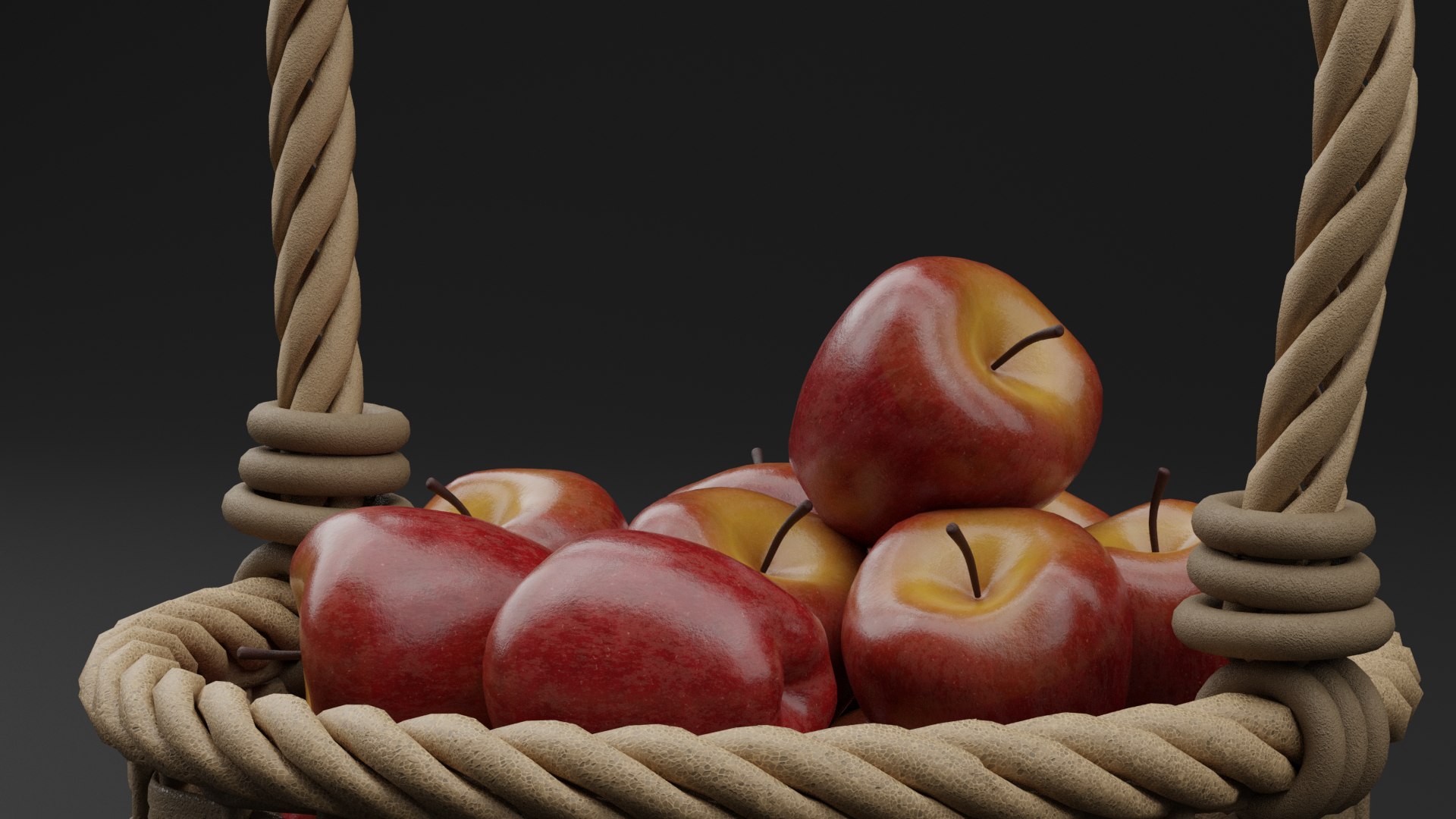 3D Realistic Red Apples - TurboSquid 2162679