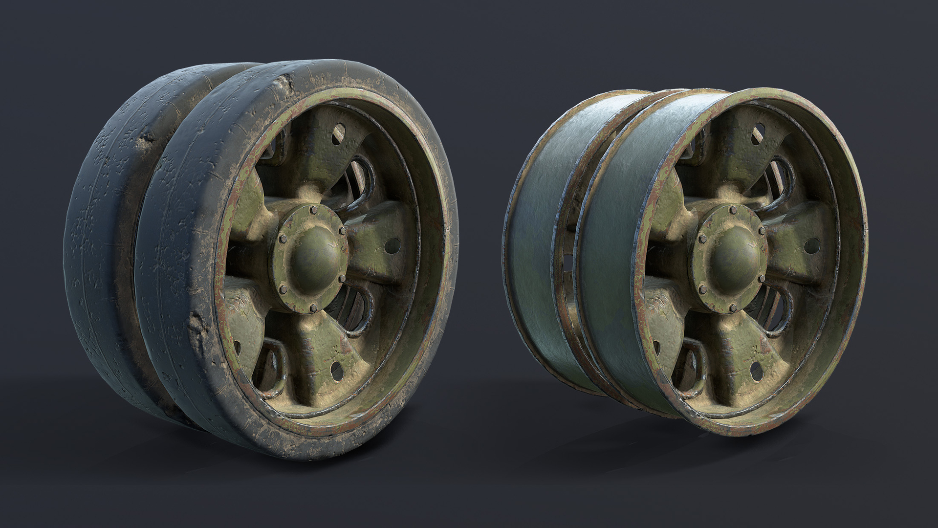 3D wheel soviet tank t-55 - TurboSquid 1659749