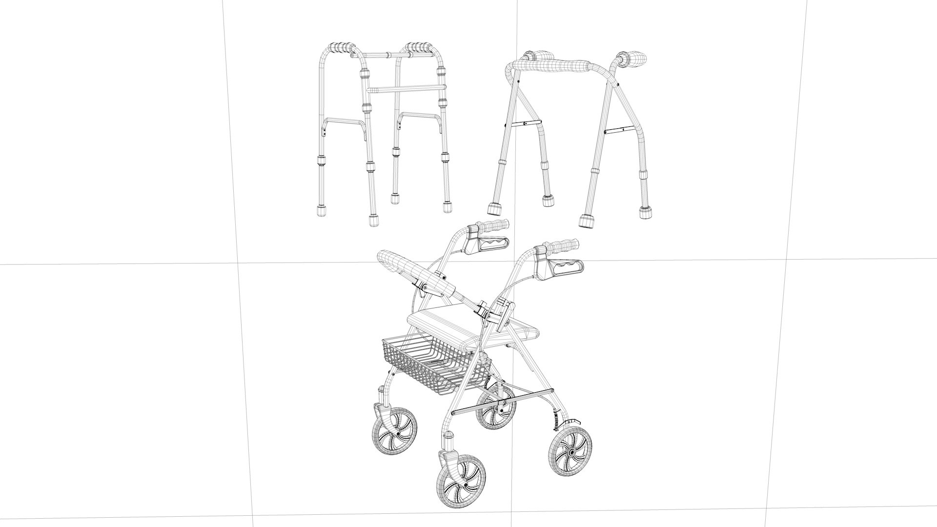Rollator Walker Collection 3D Model - TurboSquid 1983156