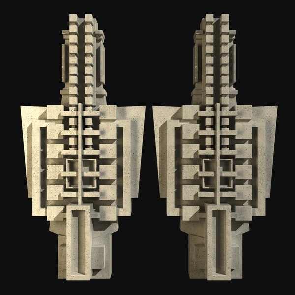 Frank Lloyd Wright3Dモデルダウンロード用。TurboSquid