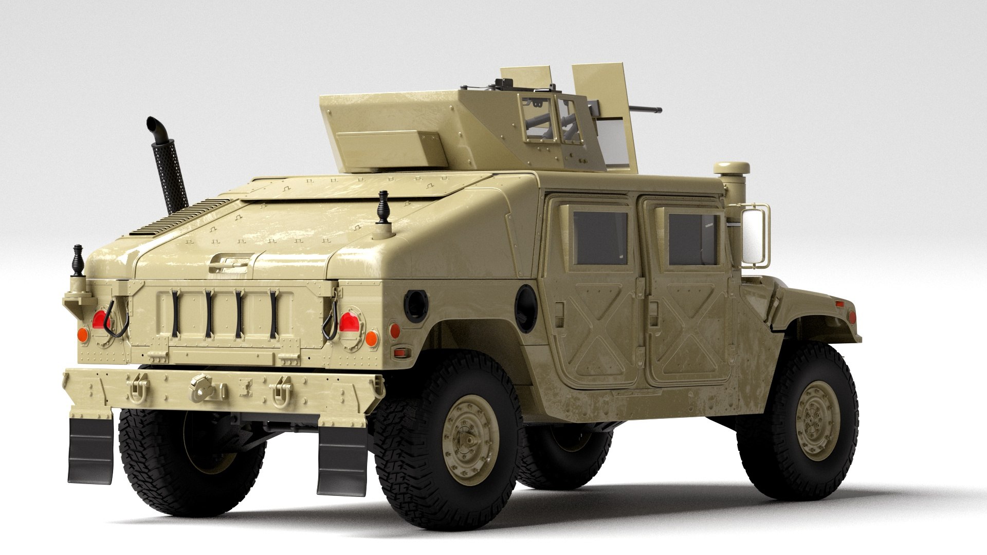 3D Military Humvee HMMWV Armed Transport Vehicle Model - TurboSquid 2416643