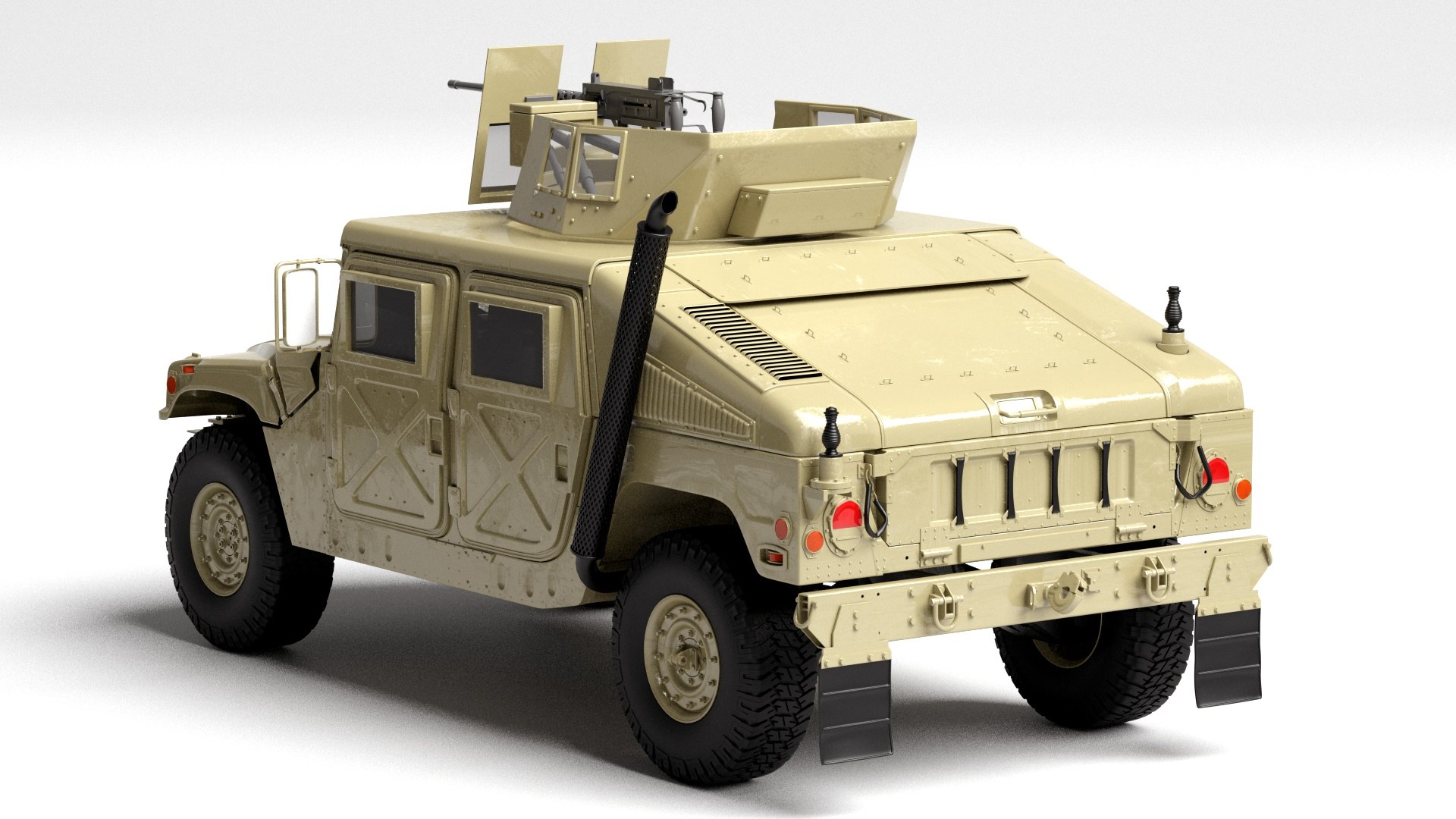 3D Military Humvee HMMWV Armed Transport Vehicle Model - TurboSquid 2416643