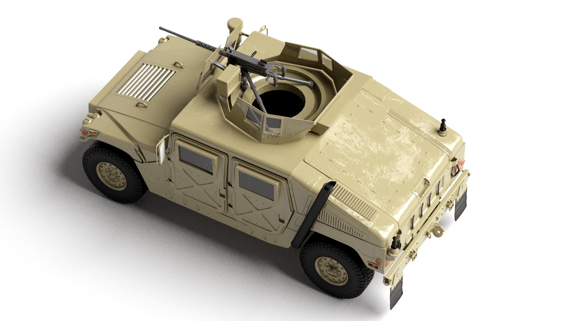 3D Military Humvee HMMWV Armed Transport Vehicle Model - TurboSquid 2416643