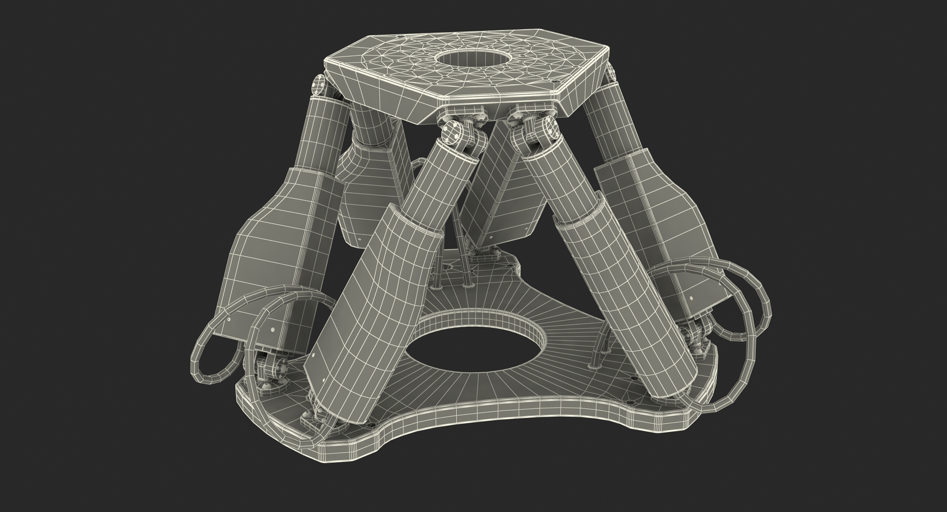 Hexapod Platform 3D Model - TurboSquid 1296426