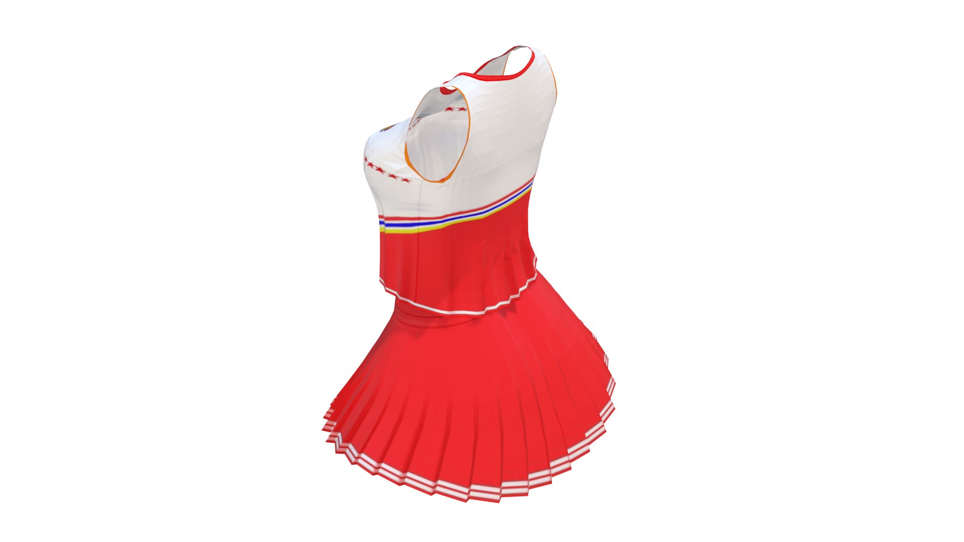 Cheerleading Uniform 3D Model 3D Model - TurboSquid 2302499
