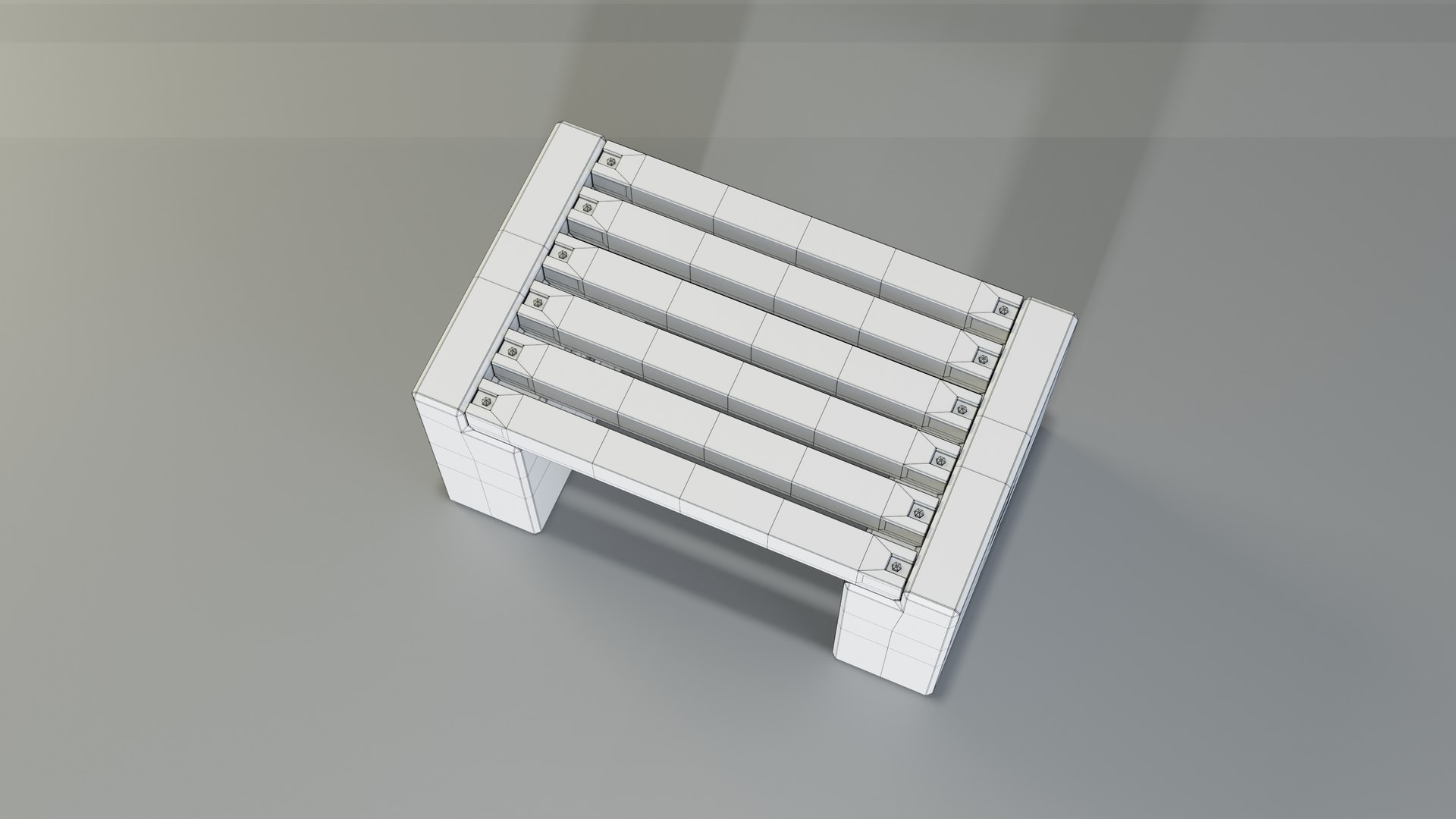 Concrete Bench - Type 3A Mid 3D Model - TurboSquid 1839323