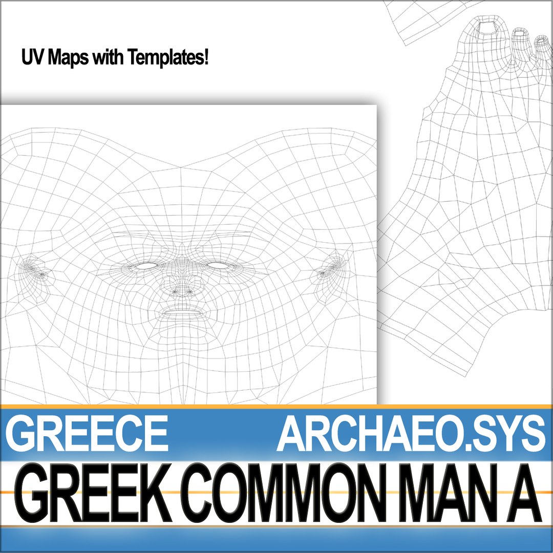 Ancient Greek Common Man Character 3d 3ds