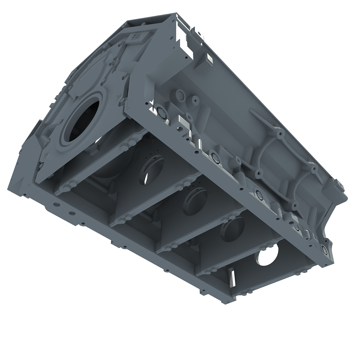 3d model v8 engine block