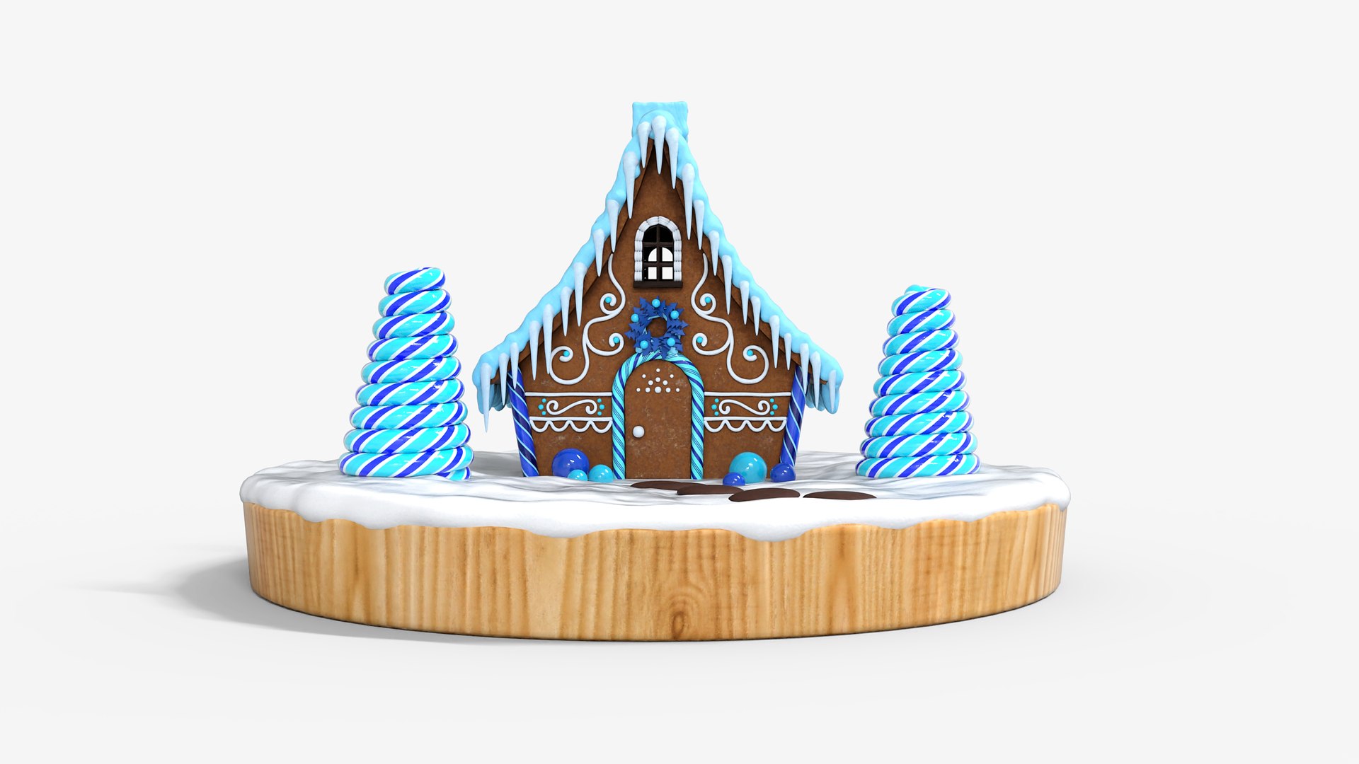 3D Gingerbread House Low-poly 3D Model - TurboSquid 2332194