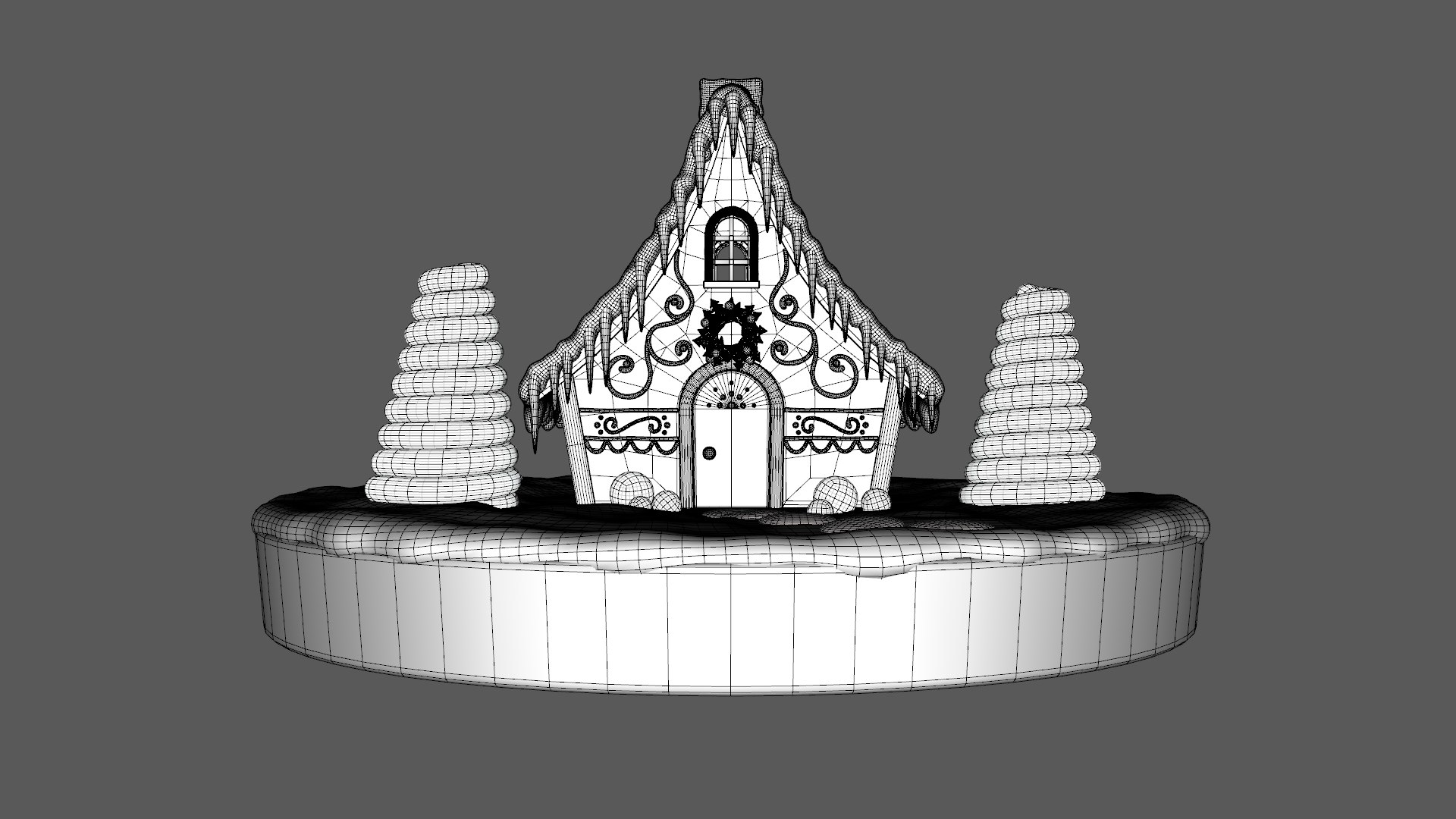 3D Gingerbread House Low-poly 3D Model - TurboSquid 2332194