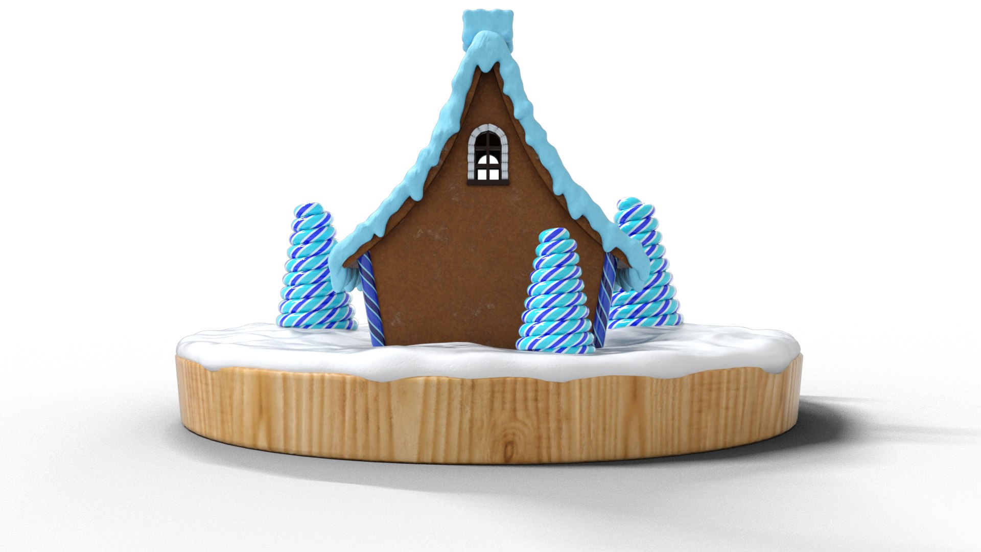 3D Gingerbread House Low-poly 3D Model - TurboSquid 2332194