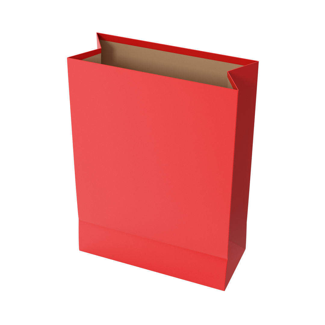 Red Paper Bag 3D model - TurboSquid 2044428