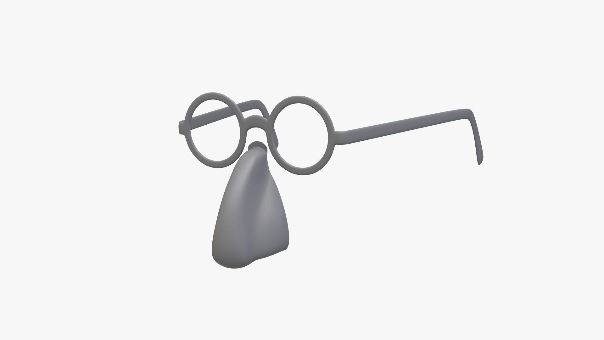 3D Groucho Marx Glasses - TurboSquid 1585942