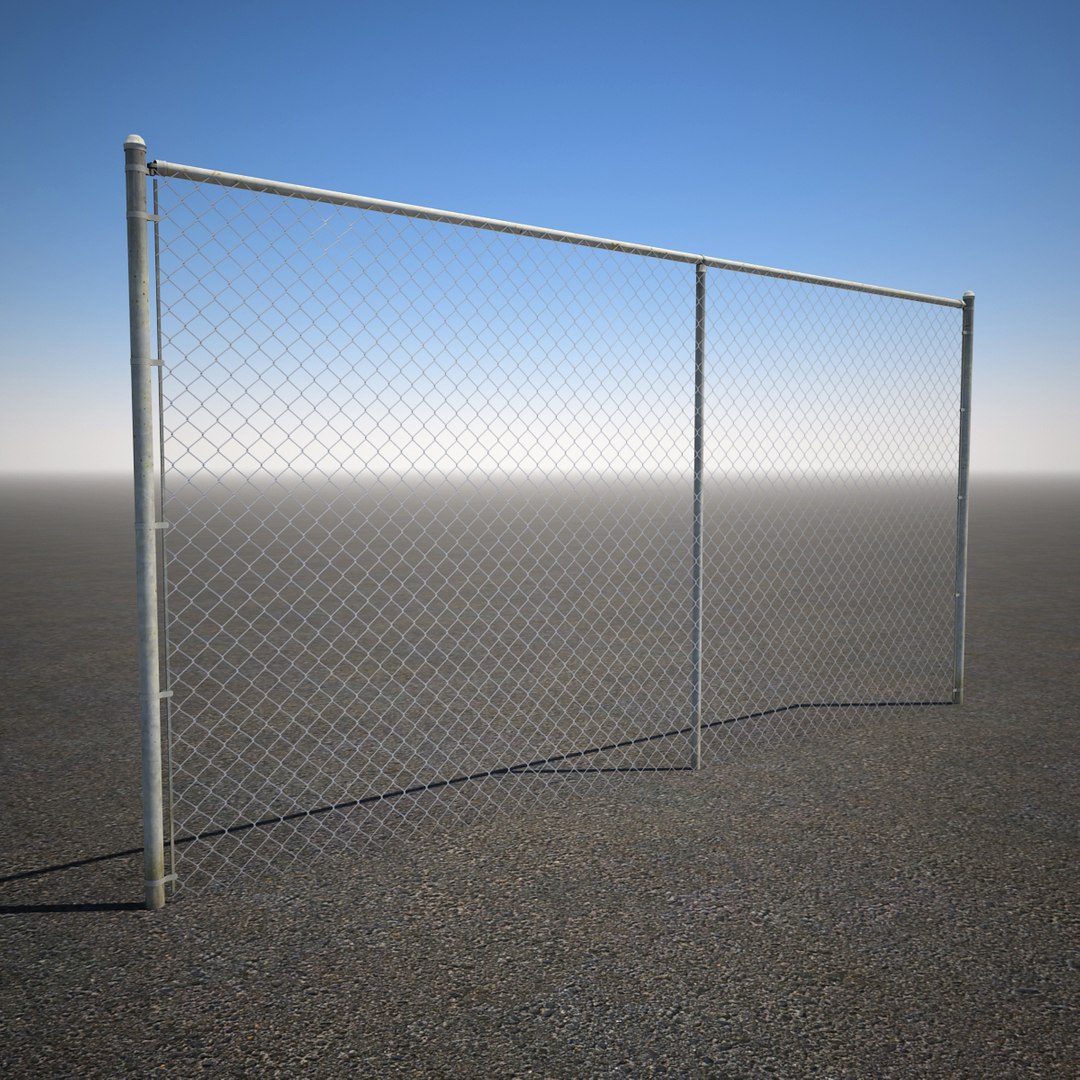 Pack Chainlink Fence 3d Model