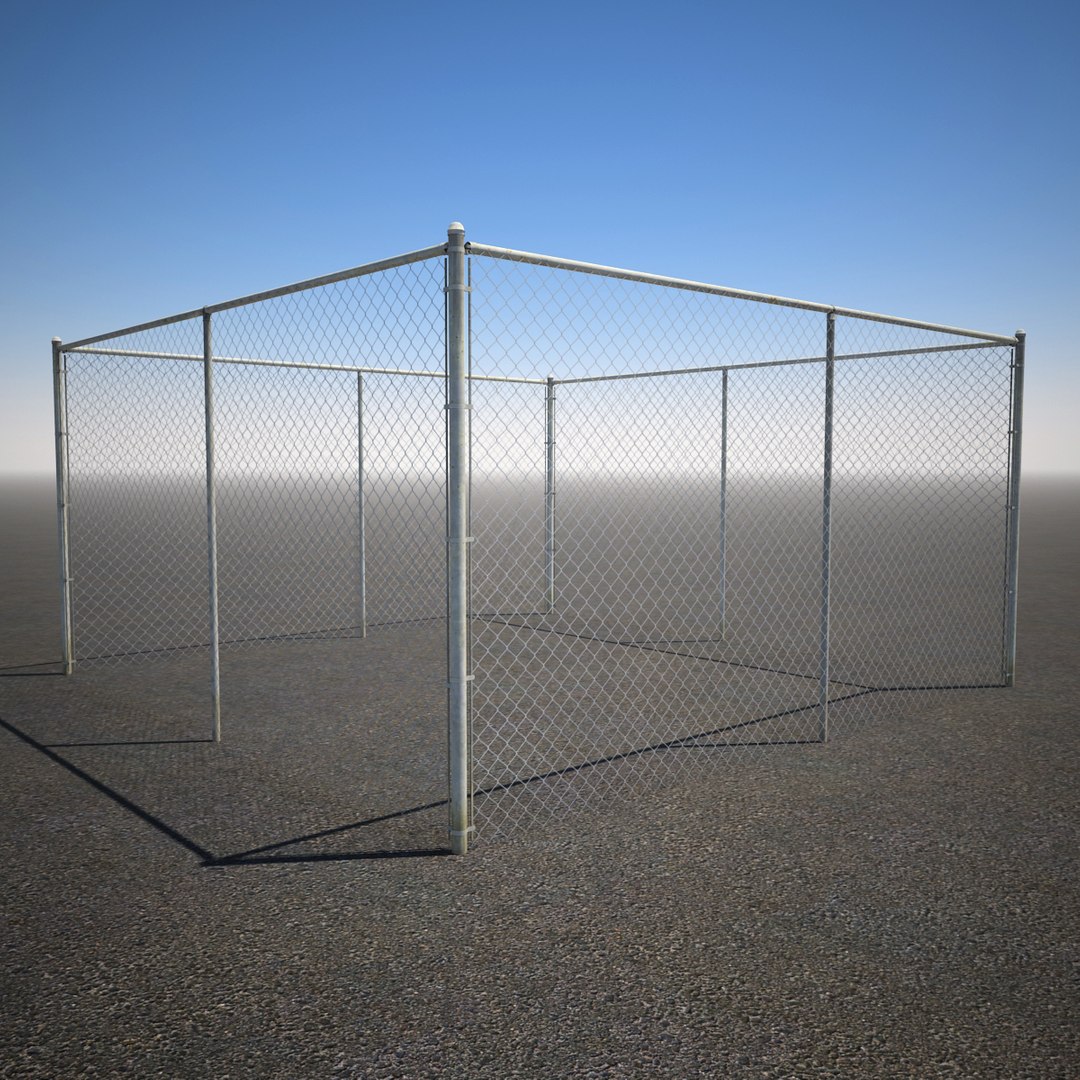 Pack Chainlink Fence 3d Model