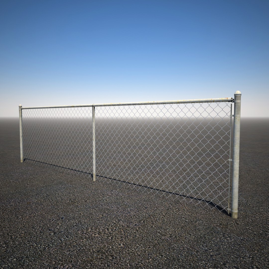 Pack Chainlink Fence 3d Model