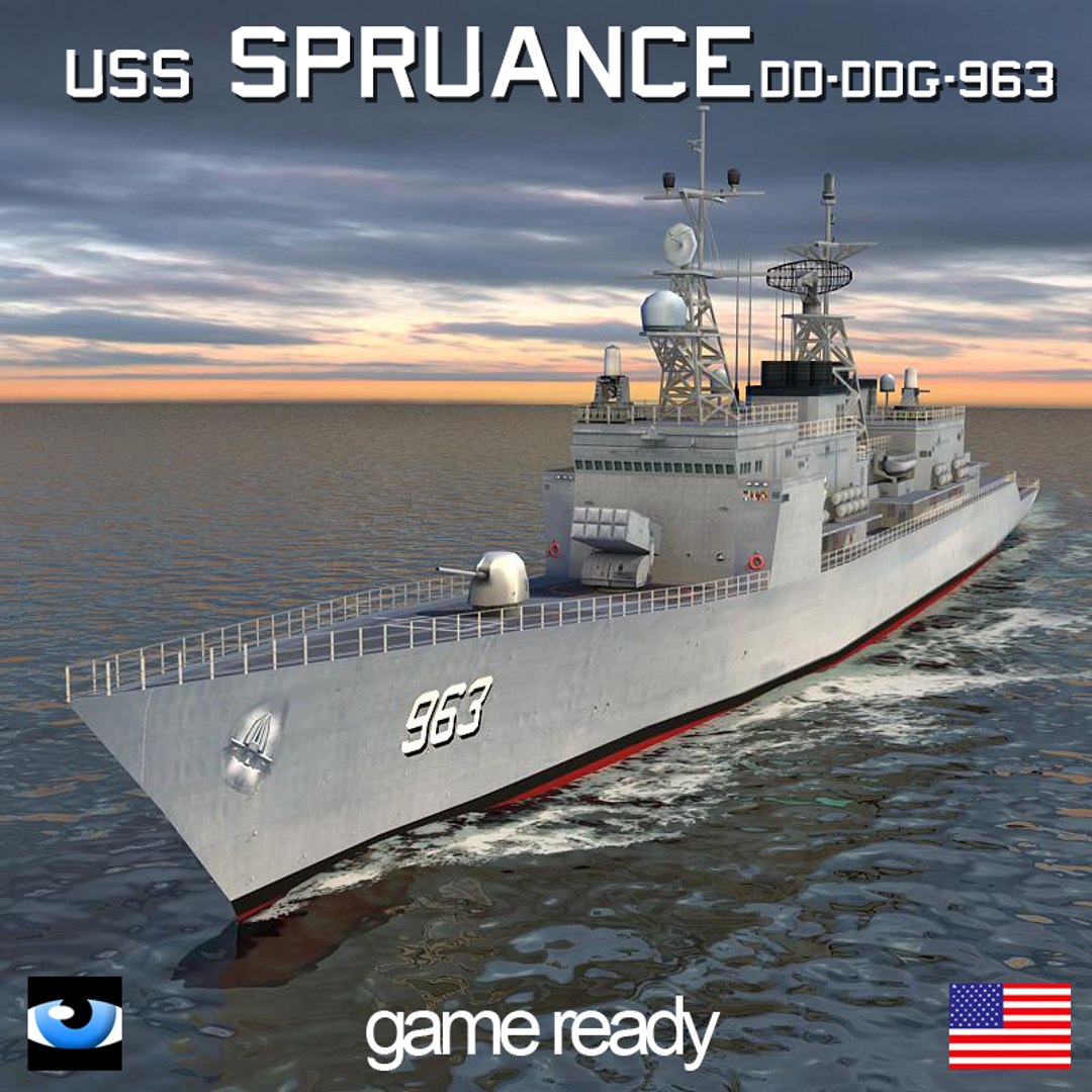 3d uss spruance dd ddg-963