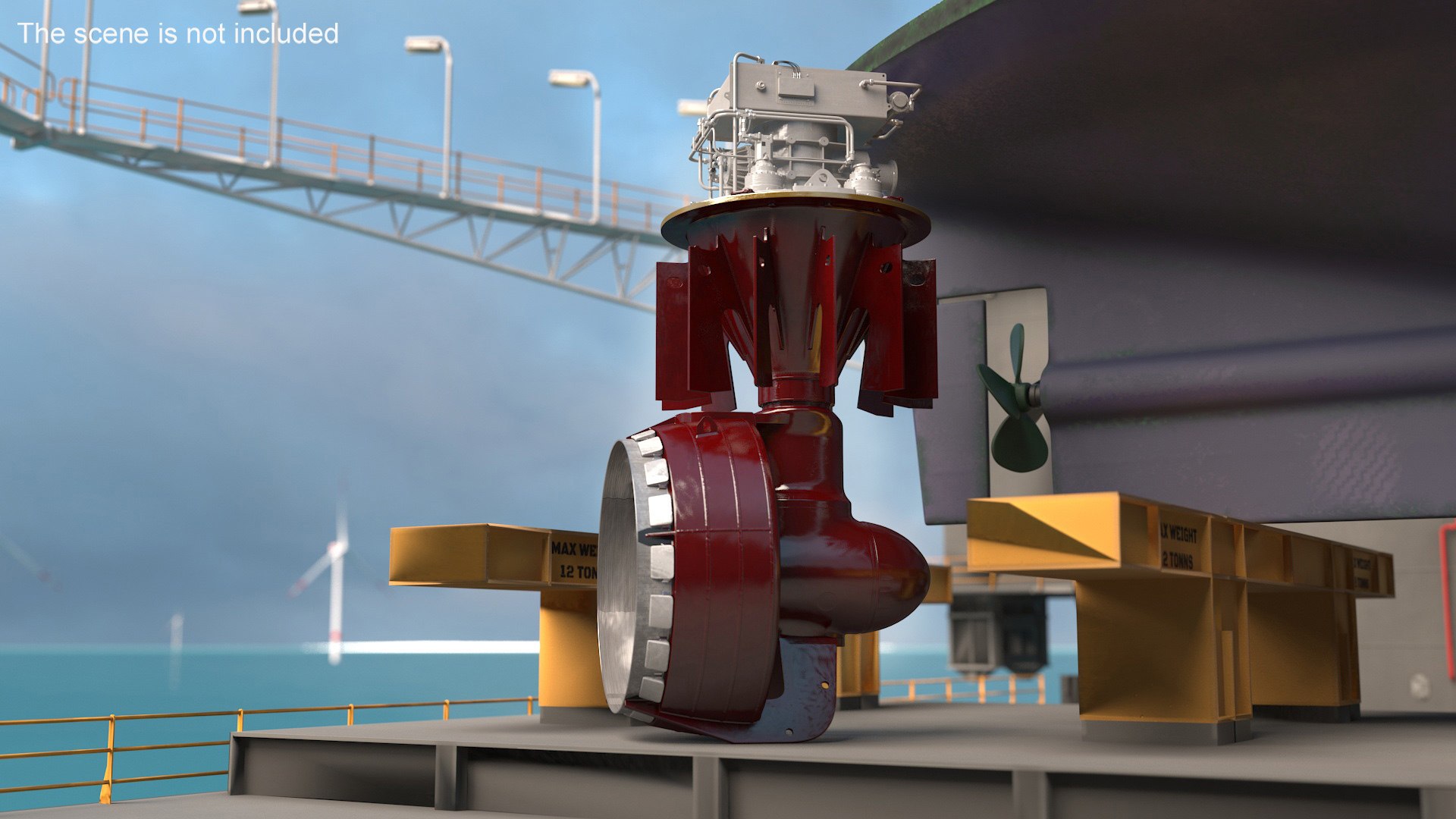 3D Ship Rudder Propeller - TurboSquid 2218479