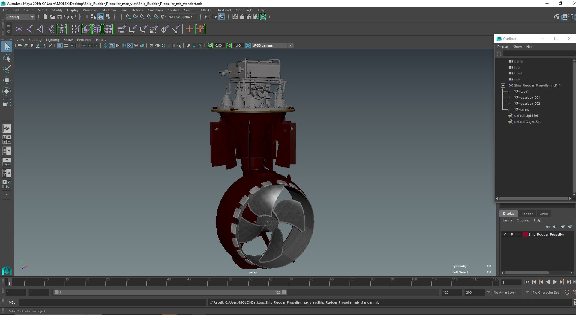 3D Ship Rudder Propeller - TurboSquid 2218479