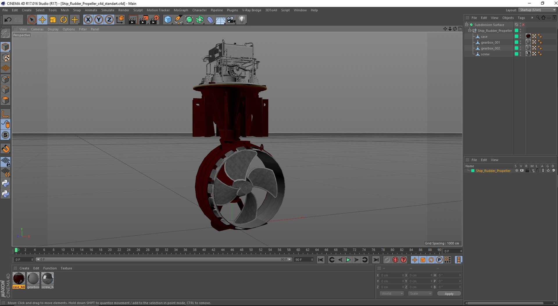 3D Ship Rudder Propeller - TurboSquid 2218479