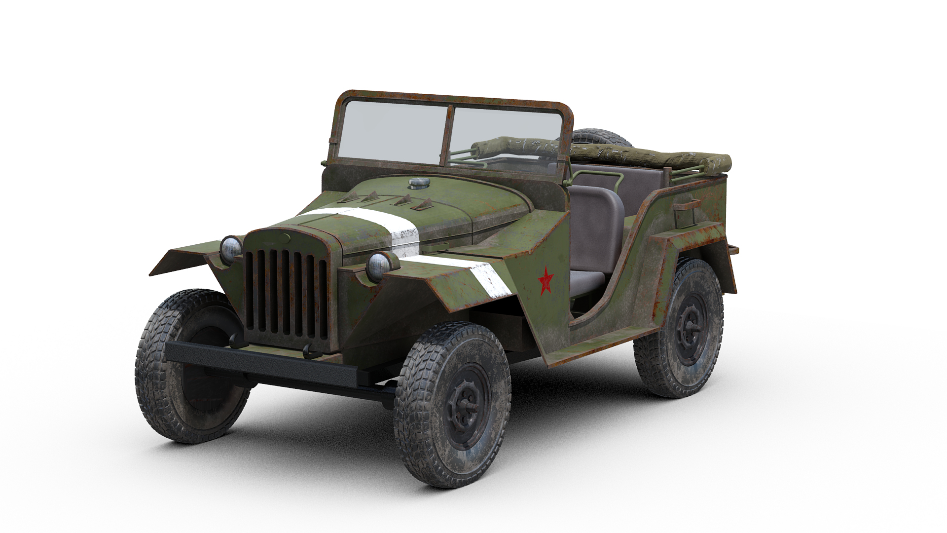 3D GAZ 67 model - TurboSquid 1897619