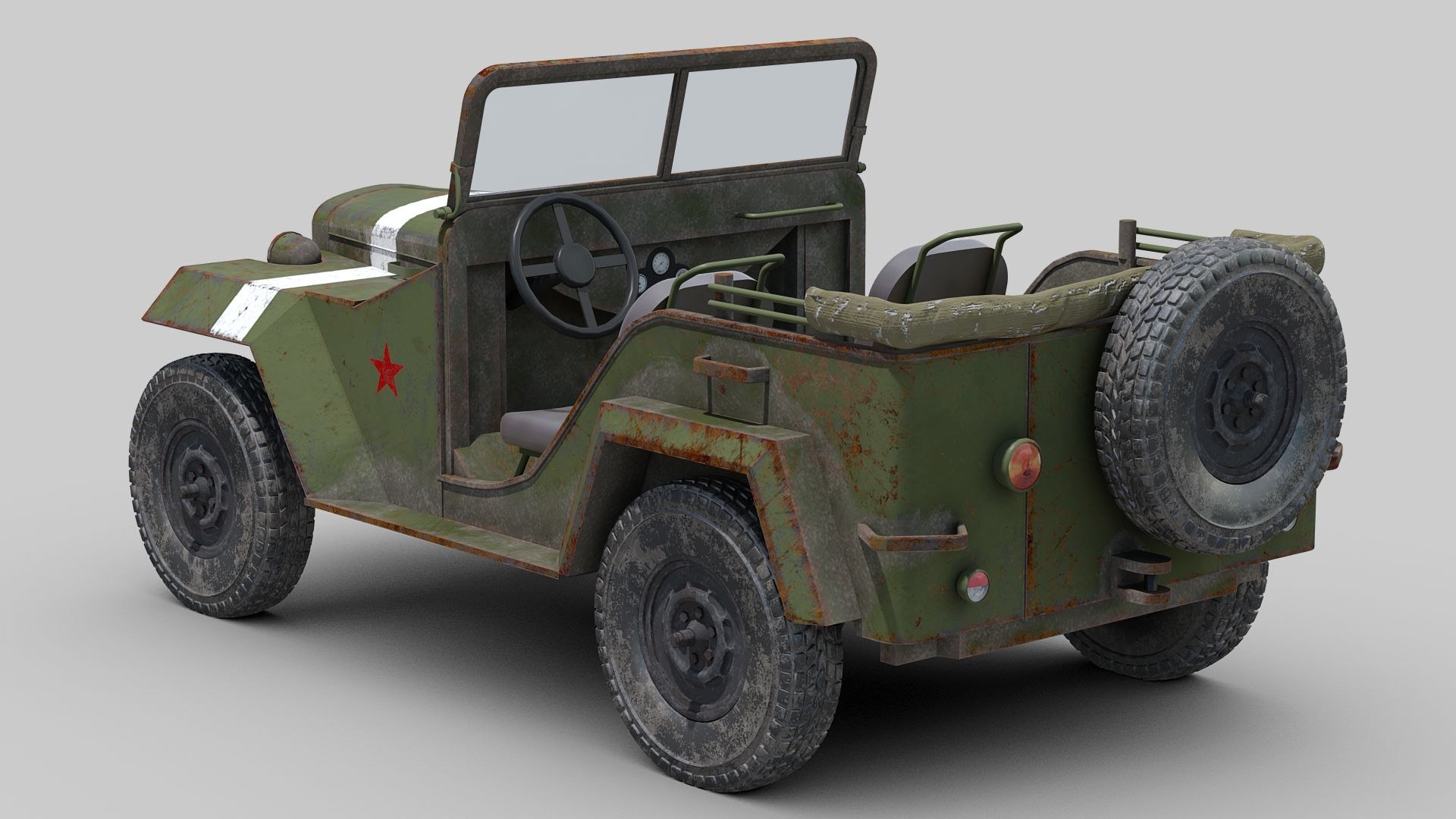 3D GAZ 67 model - TurboSquid 1897619