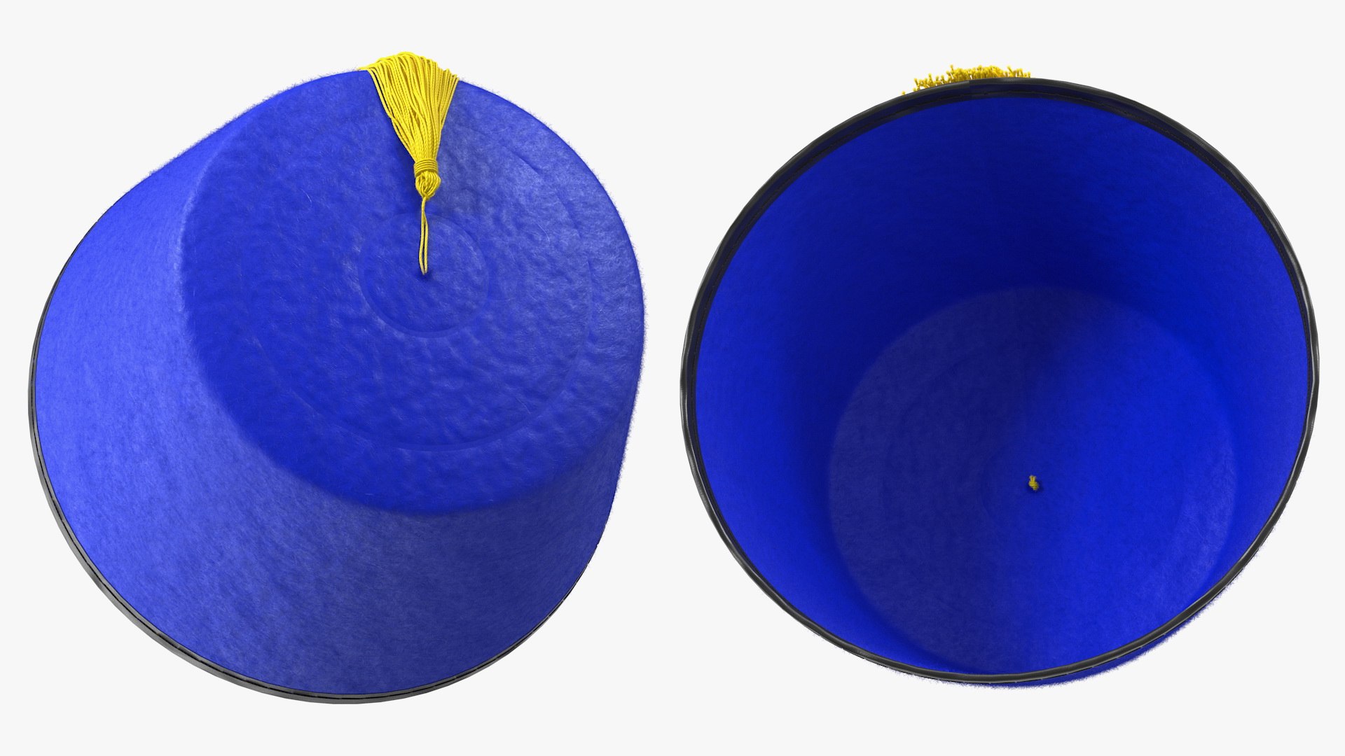 Traditional arabic blue fez model - TurboSquid 1682072