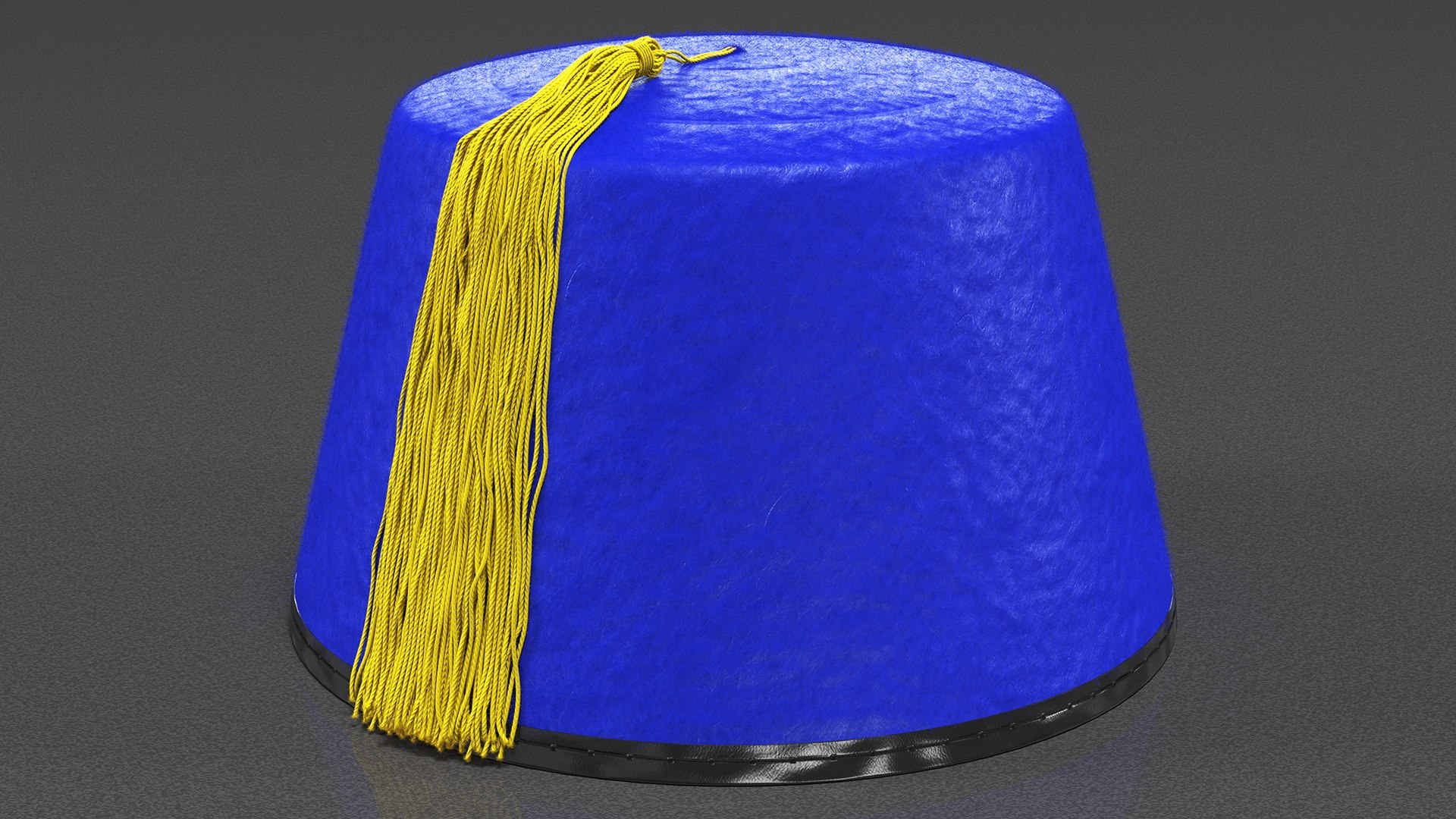 Traditional arabic blue fez model - TurboSquid 1682072