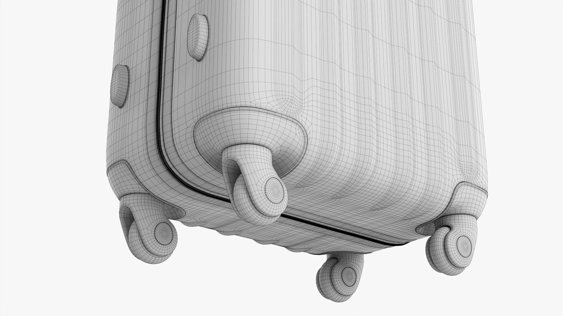 Suitcase Hardshell Medium On Wheels 3D Model - TurboSquid 1861771