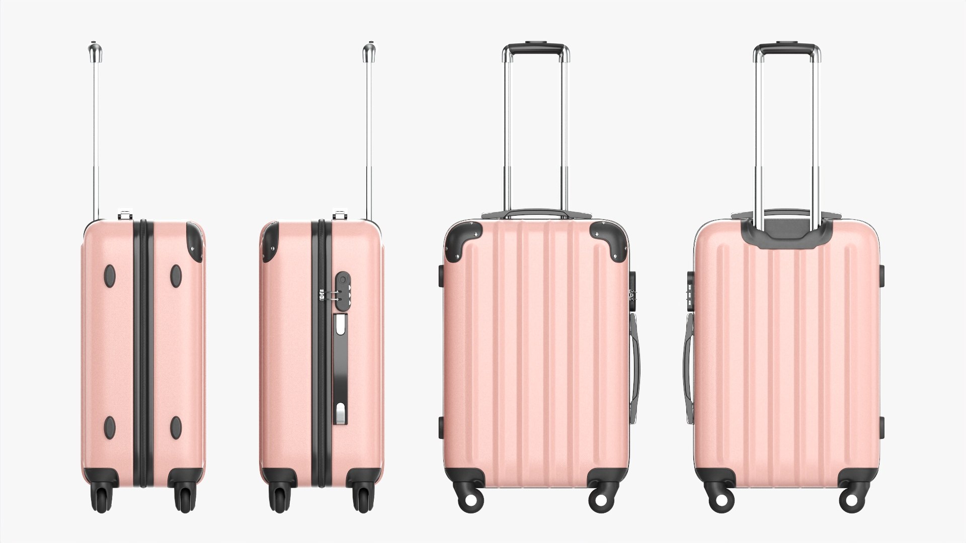 Suitcase Hardshell Medium On Wheels 3D Model - TurboSquid 1861771