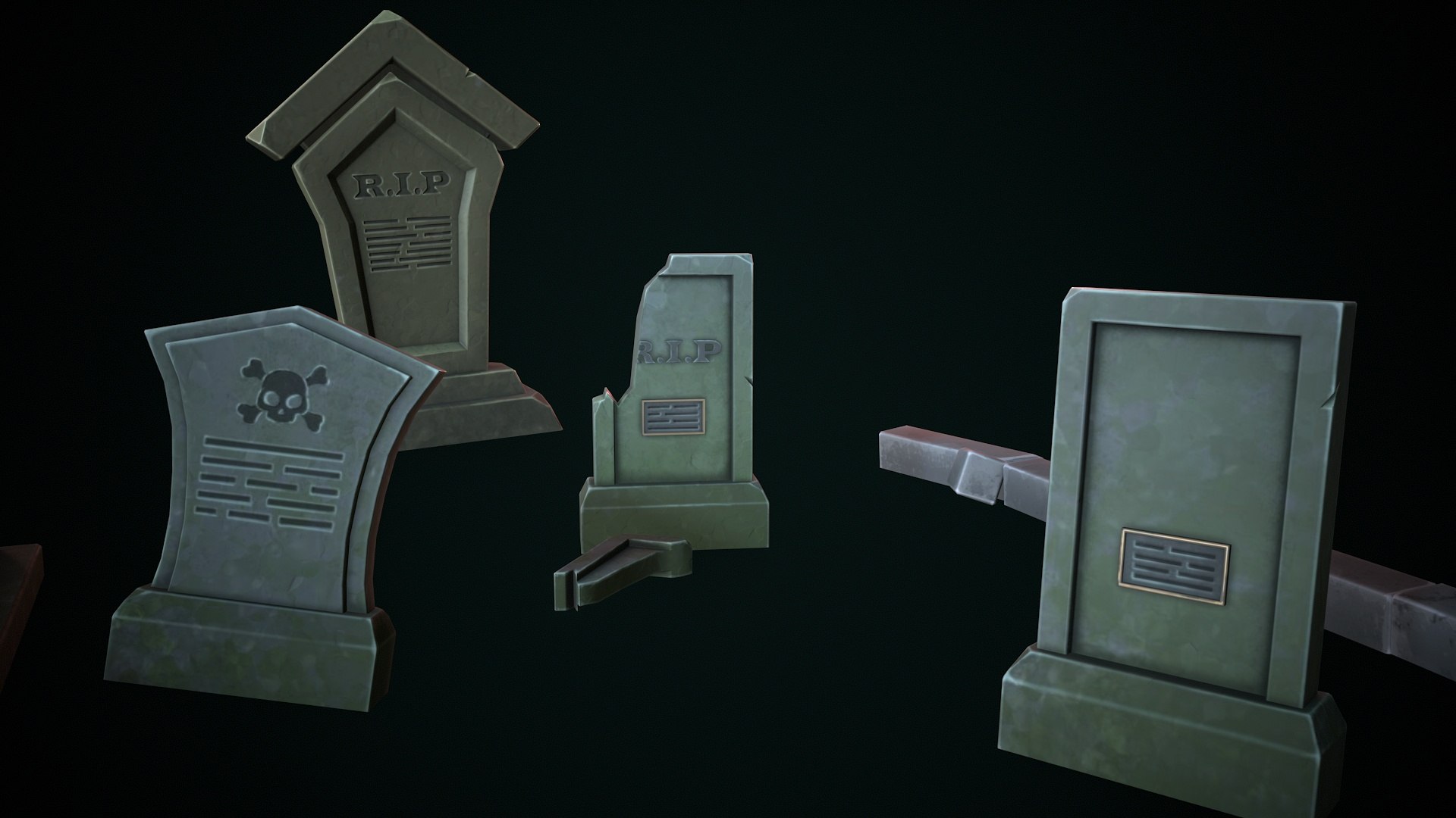 Stylized Graves Model - TurboSquid 2249823