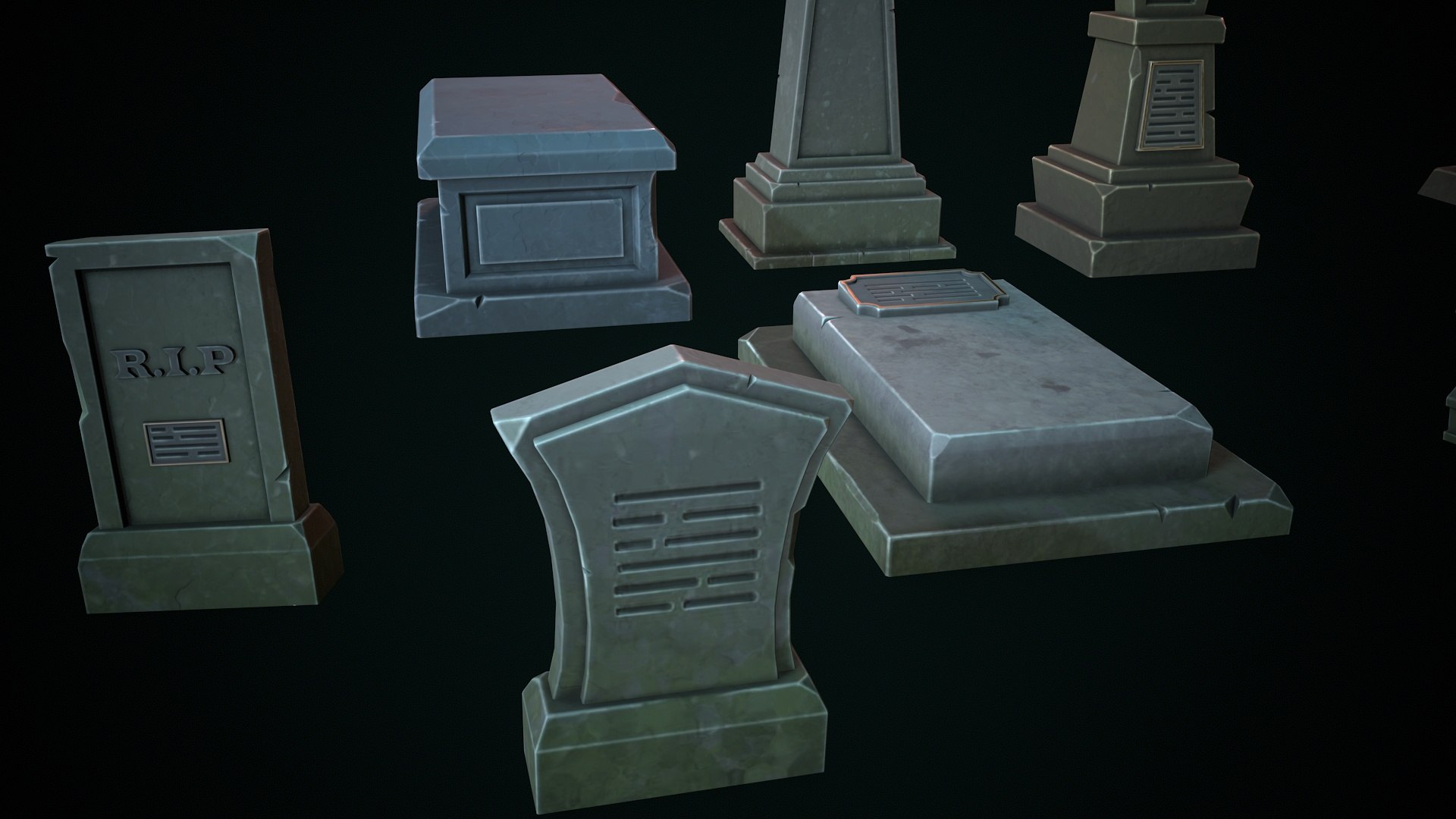 Stylized Graves Model - TurboSquid 2249823