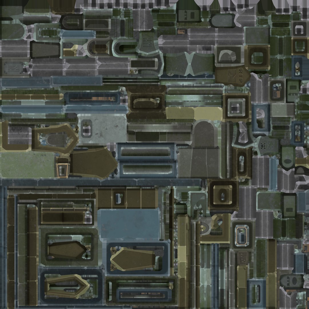 Stylized Graves Model - TurboSquid 2249823