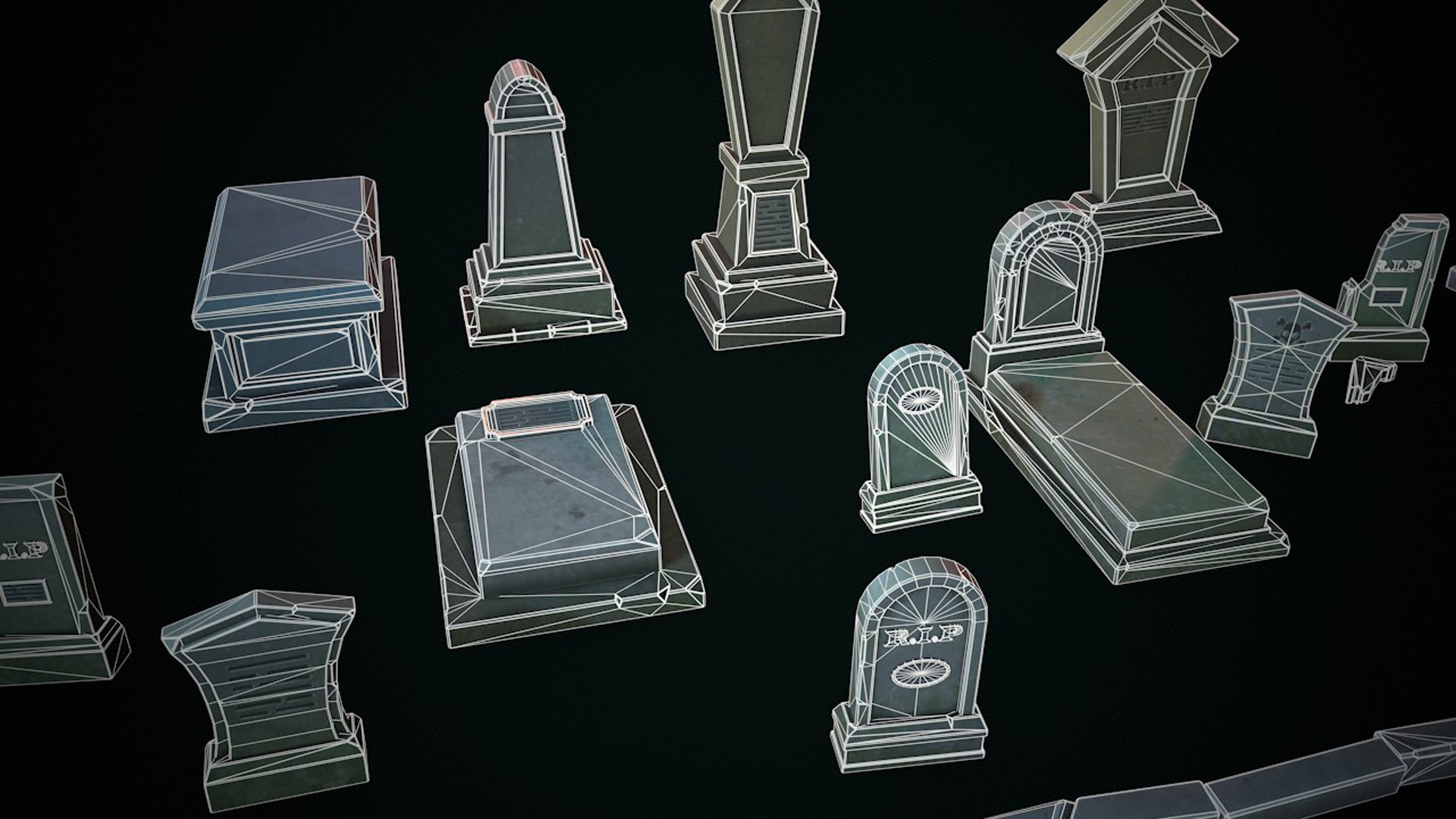 Stylized Graves Model - TurboSquid 2249823