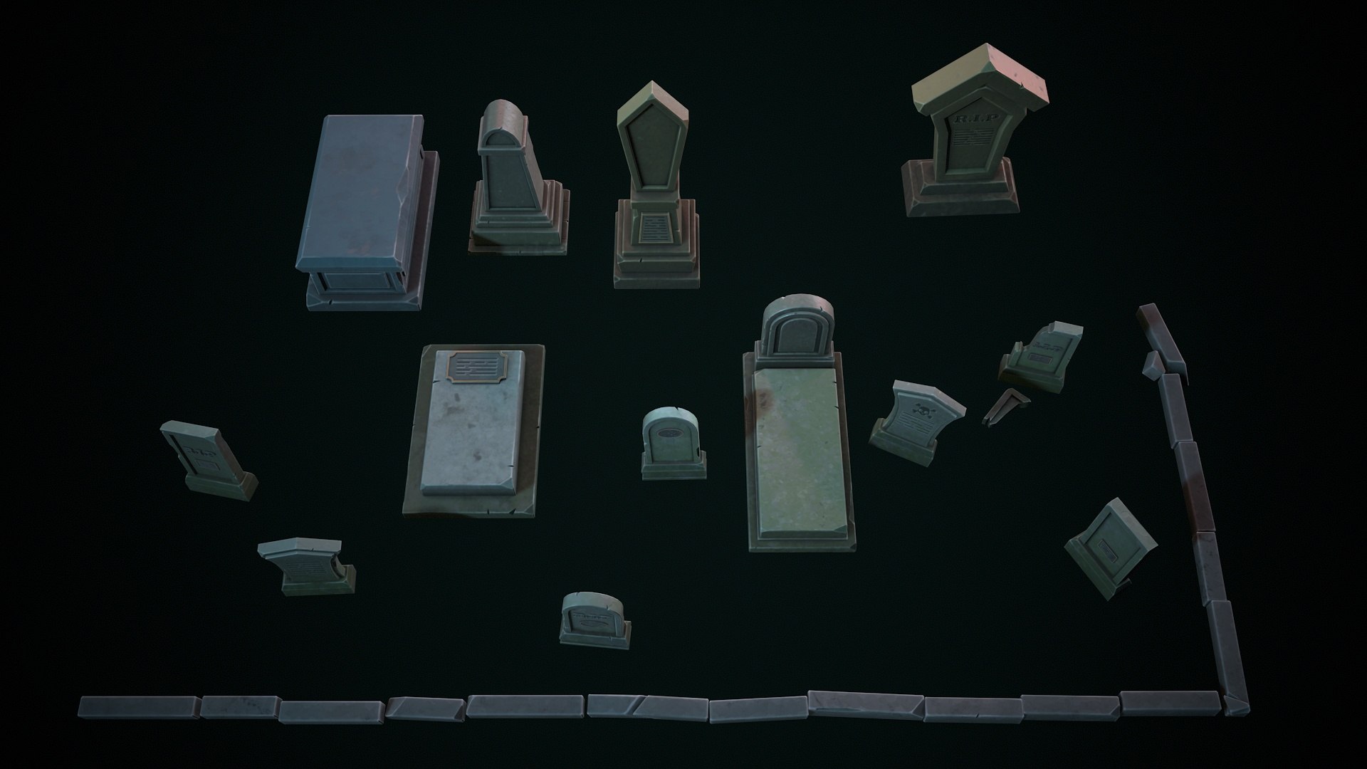 Stylized Graves Model - TurboSquid 2249823