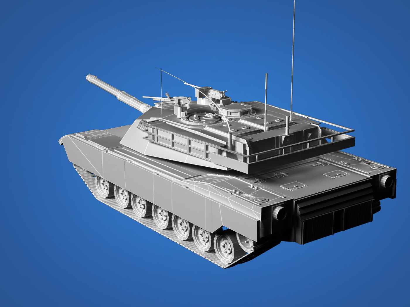 free abrams tank 3d model