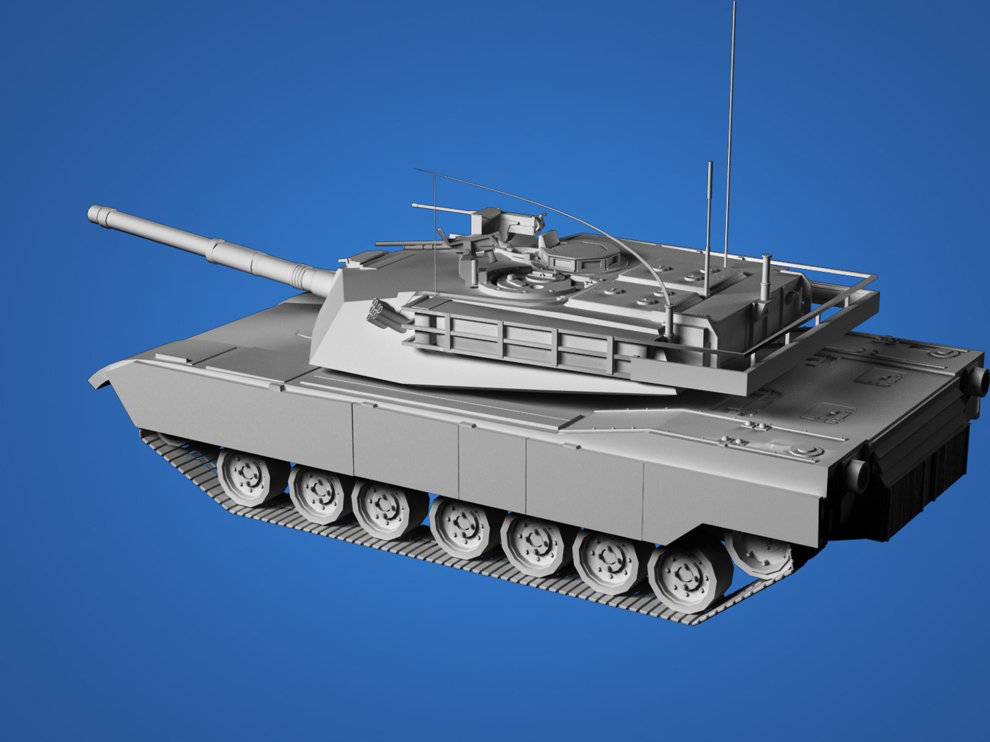 Free Abrams Tank 3d Model