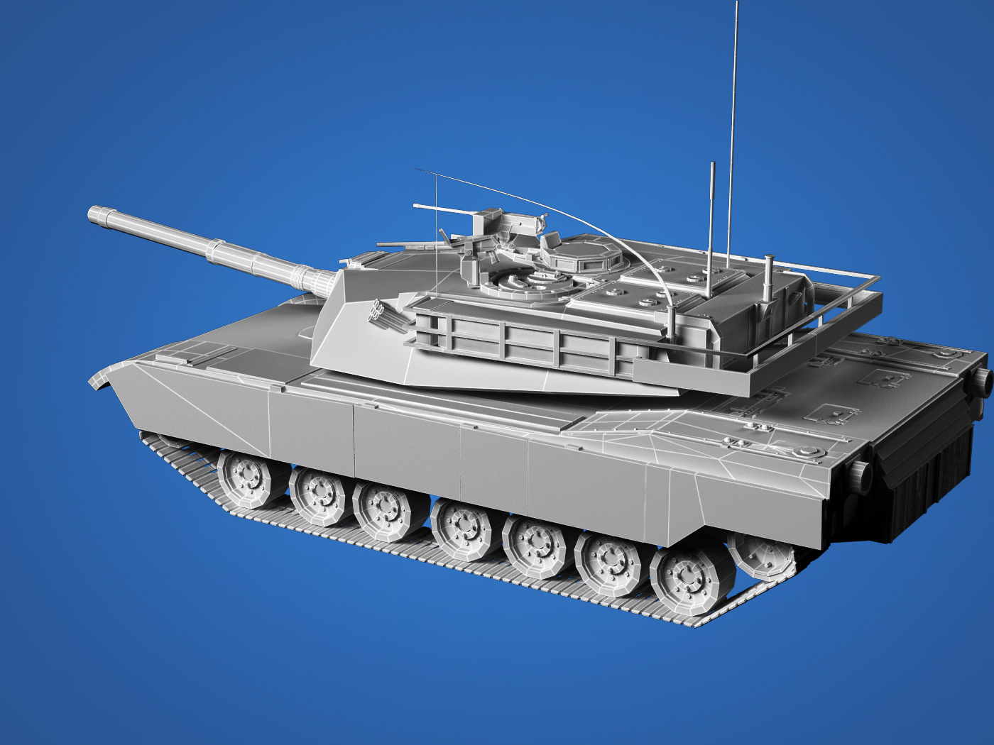 free abrams tank 3d model