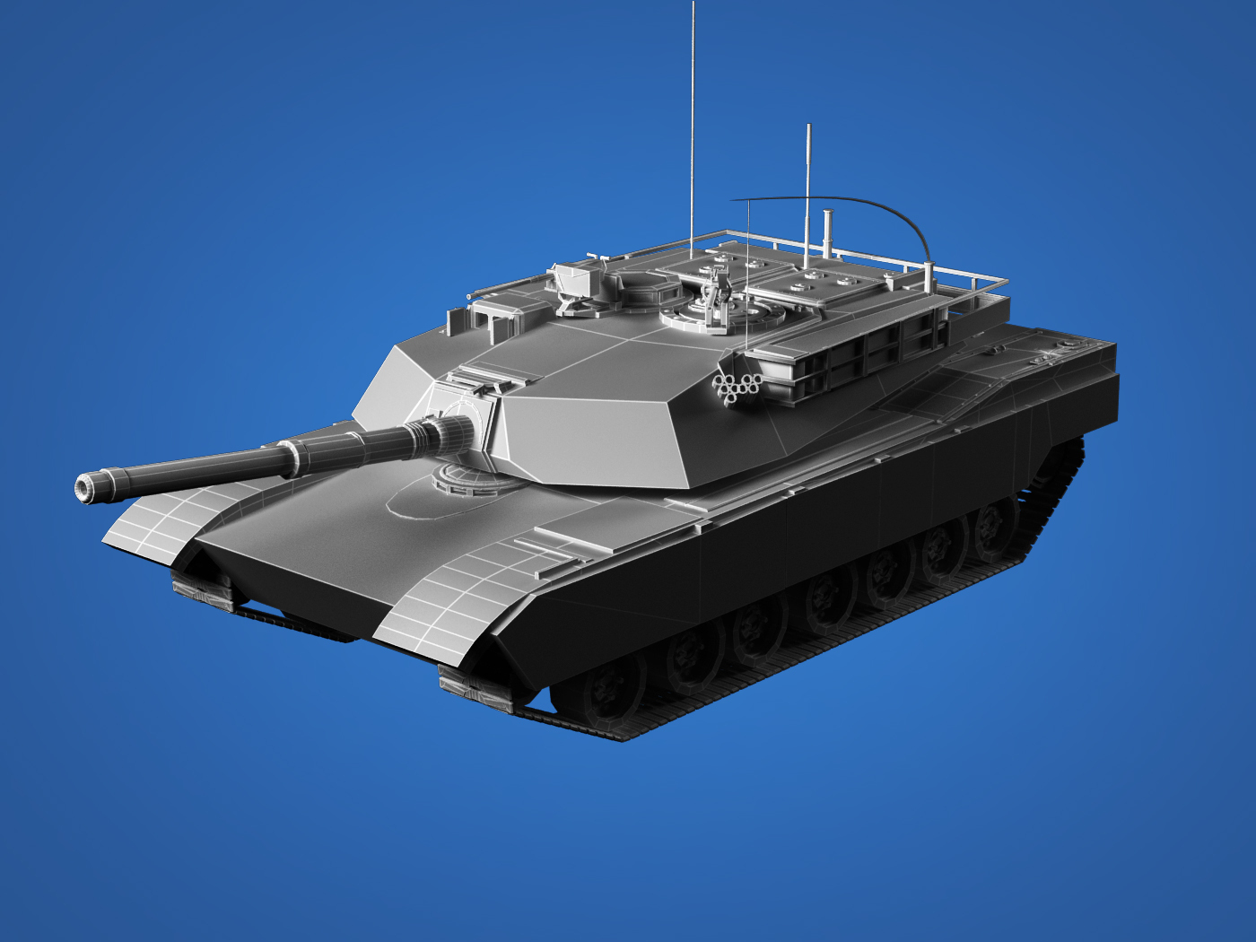 free abrams tank 3d model