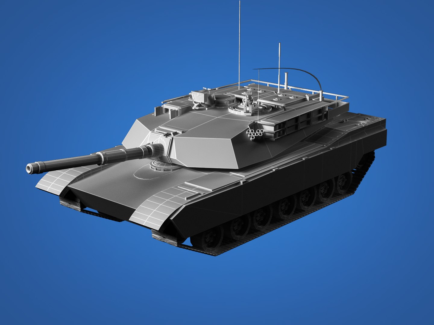 Free Abrams Tank 3d Model