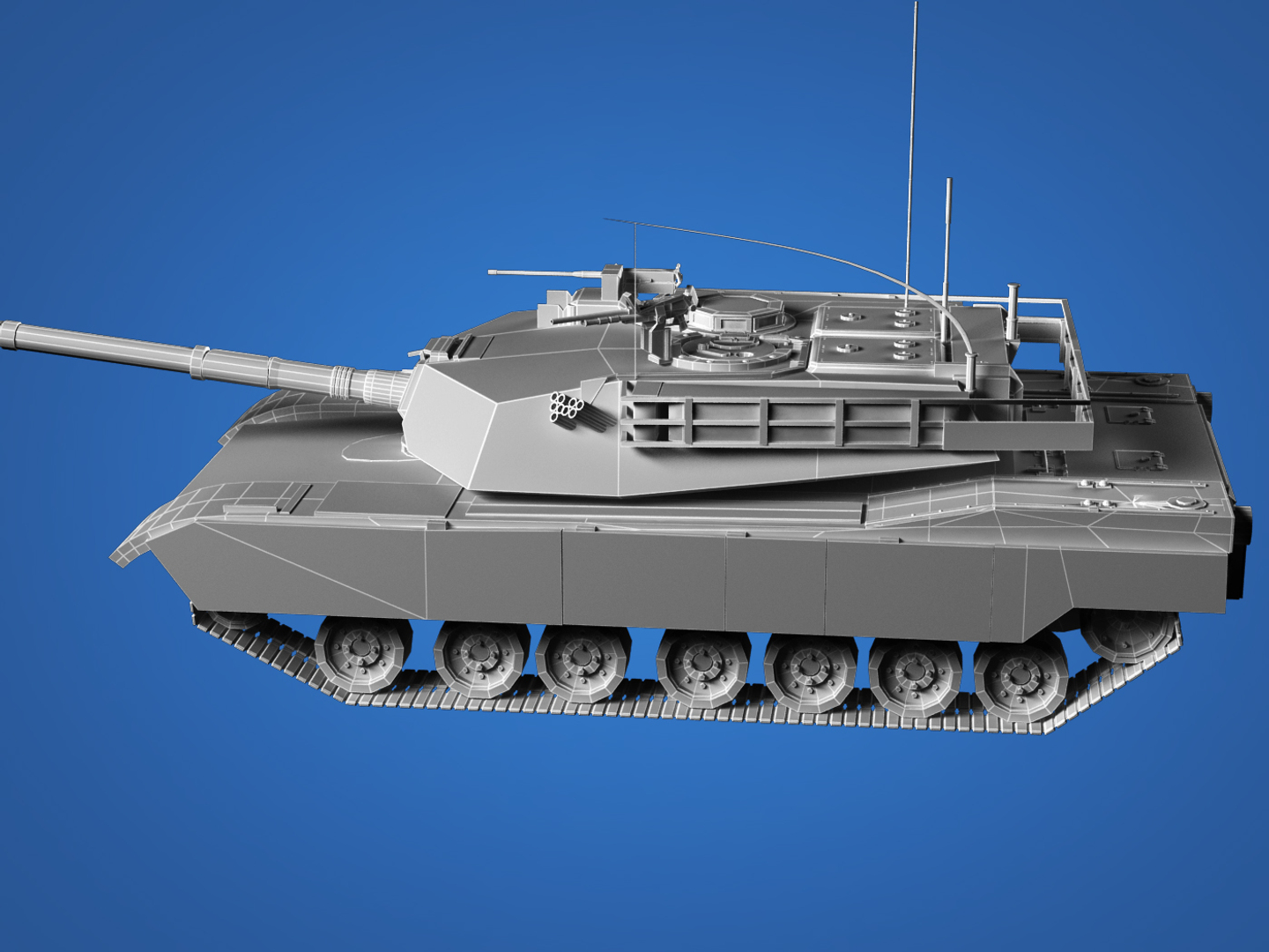 free abrams tank 3d model