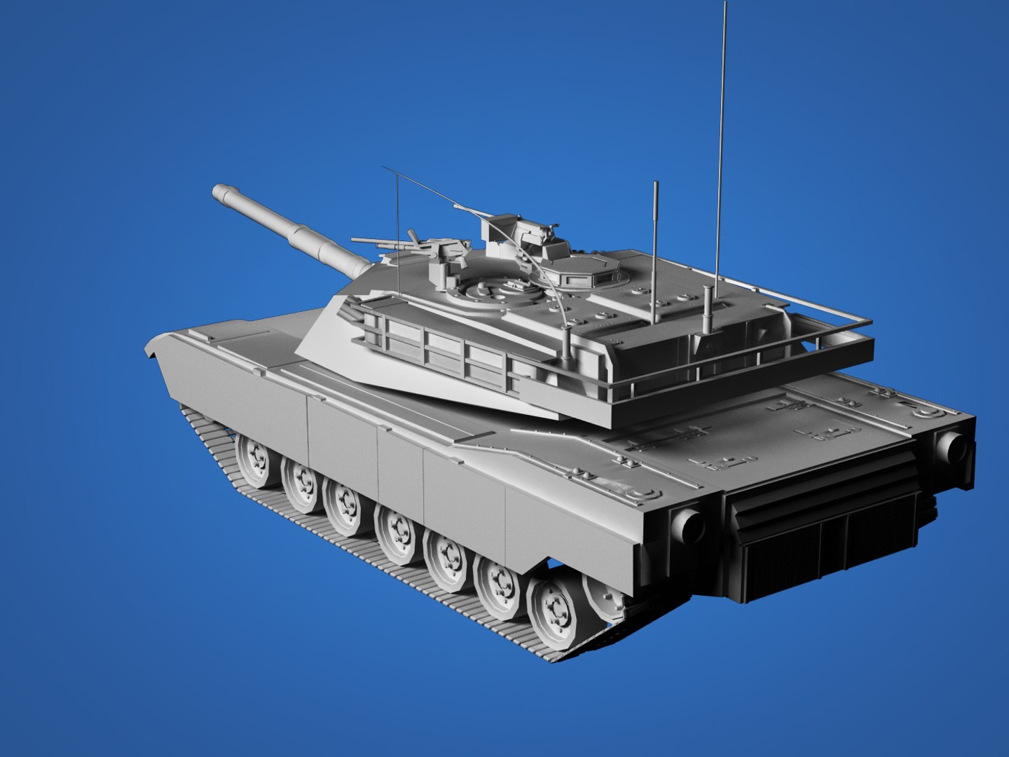 Free Abrams Tank 3d Model