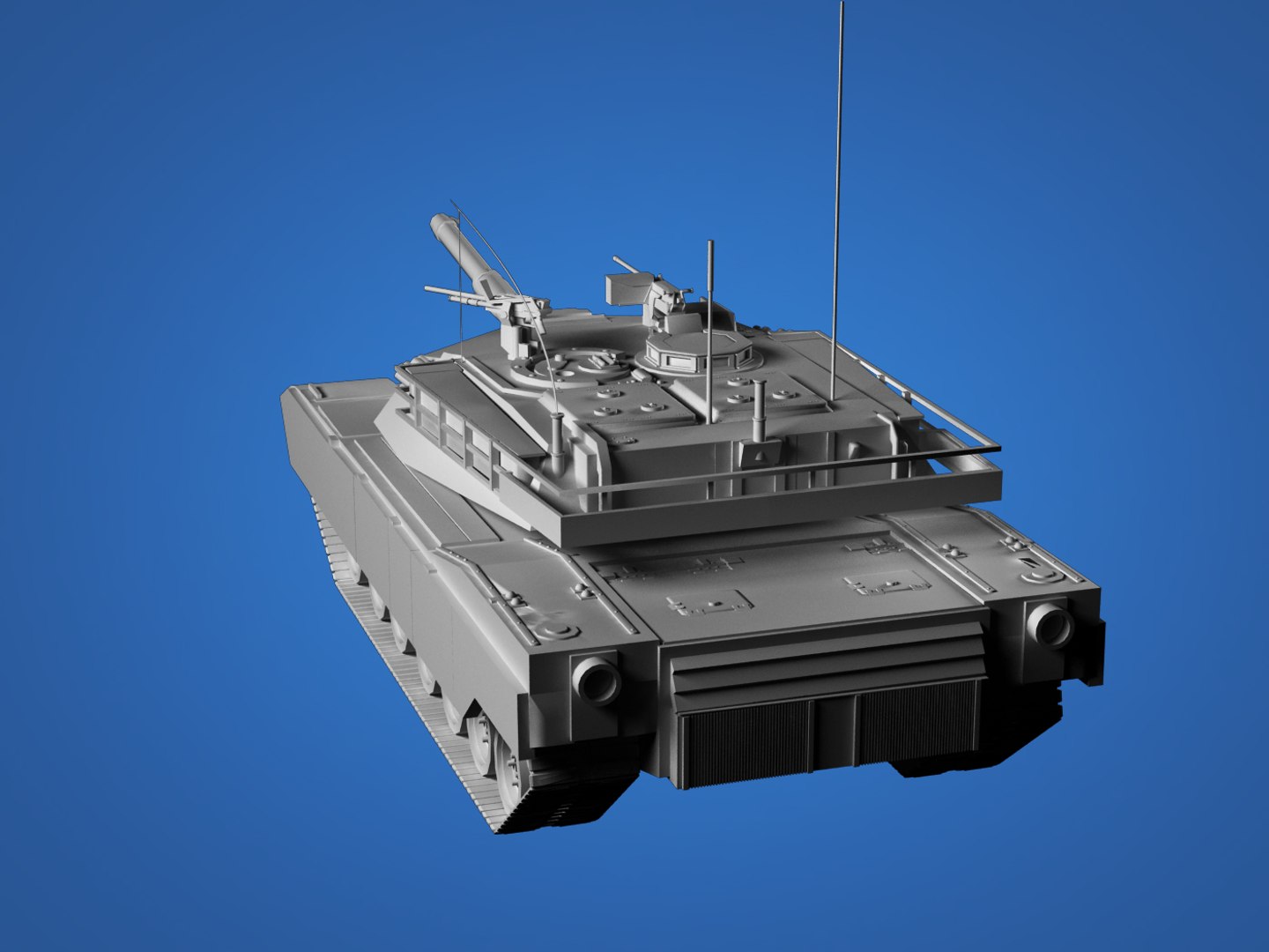 Free Abrams Tank 3d Model