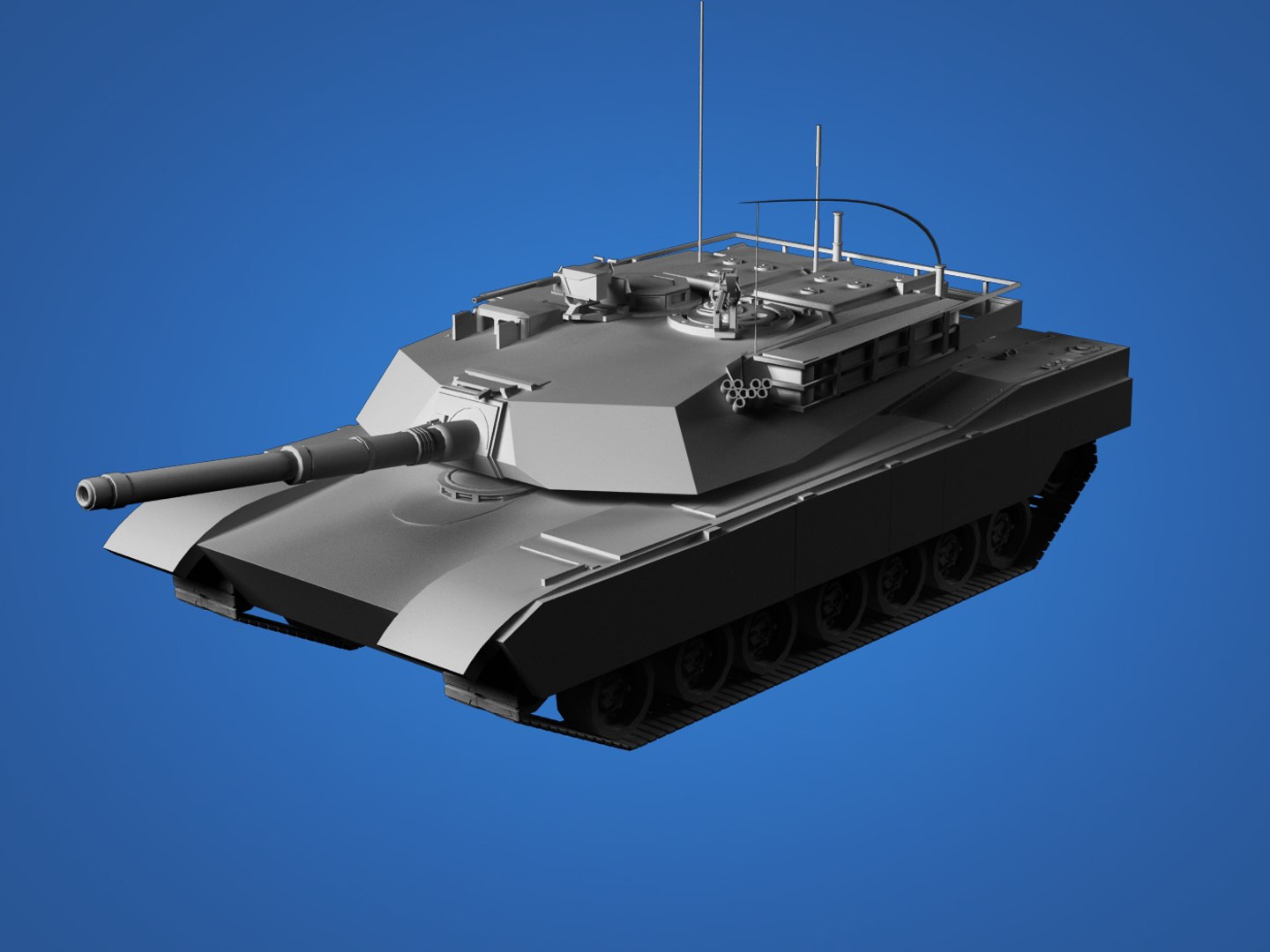 Free Abrams Tank 3d Model
