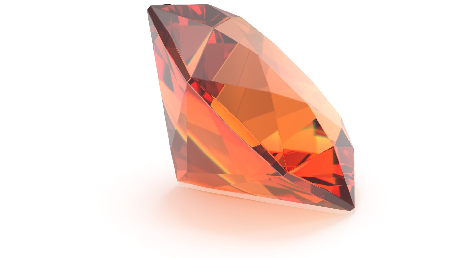 3D Single Cut Imperial Topaz model - TurboSquid 1837751